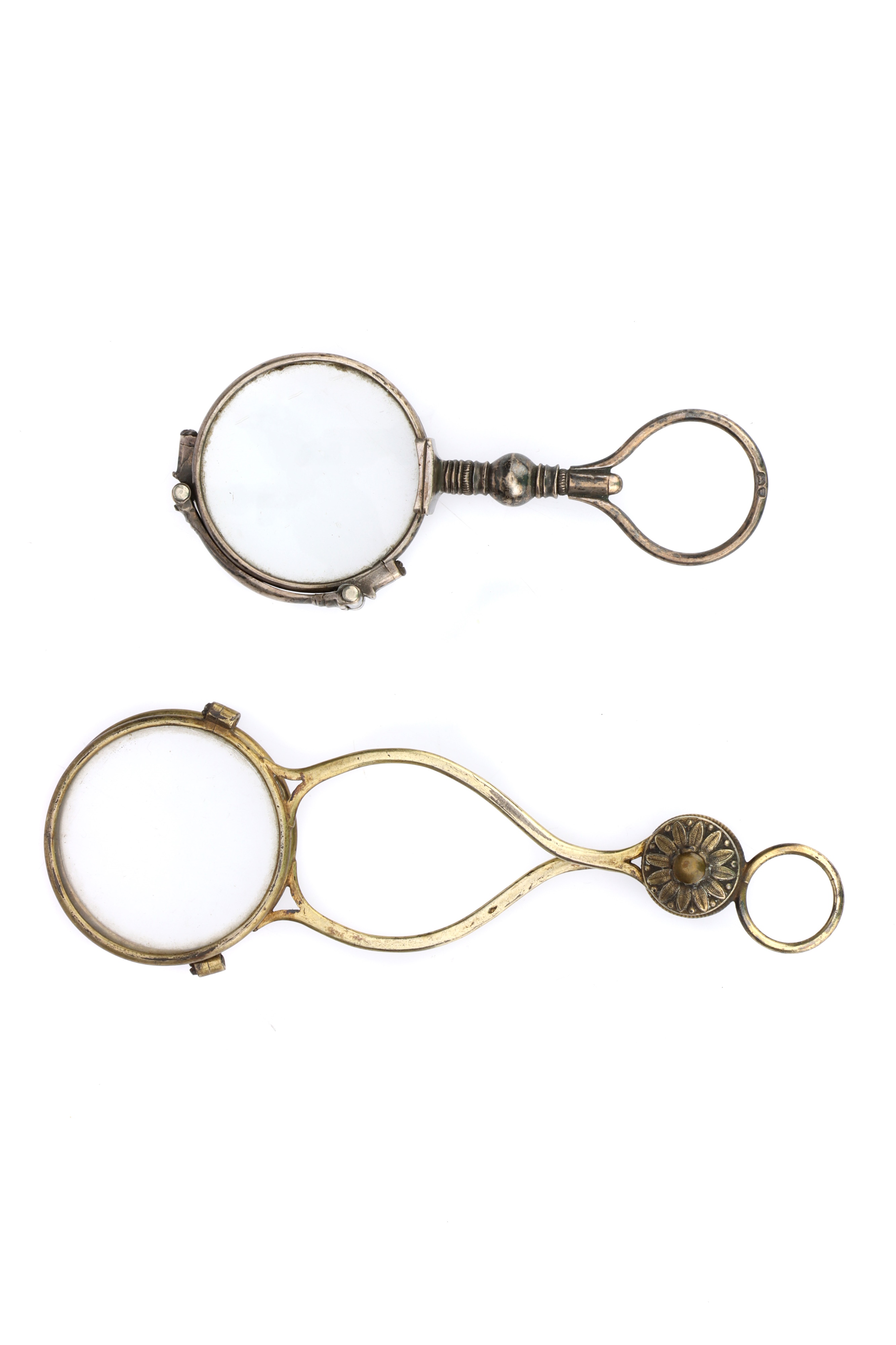 Lot 10 - Two Pairs of Silver Spectacles,