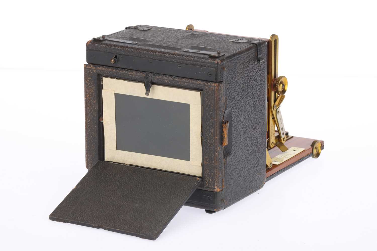 Lot 532 - A Sanderson Hand & Stand Mahogany & Brass