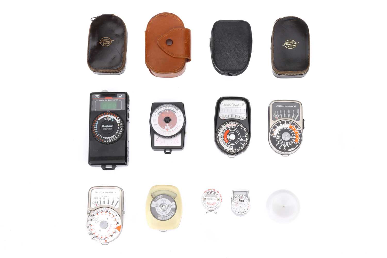 Lot 591 - A Mixed Selection of Light Meters,