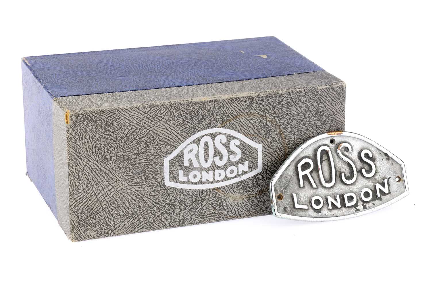 Lot 617 - A Ross London Metal Plaque,