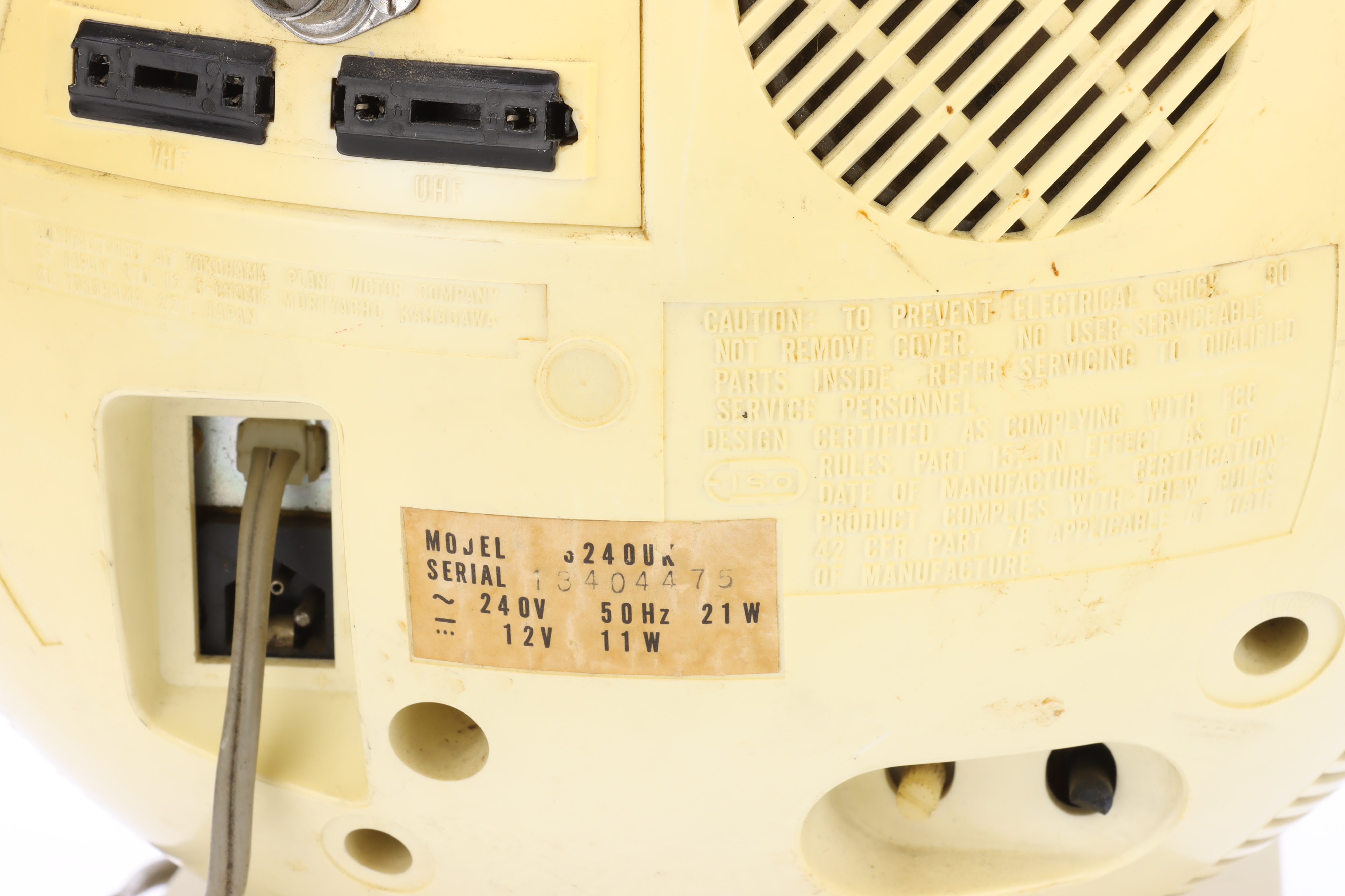 Lot 900 - A JVC Videosphere Monochrome Television