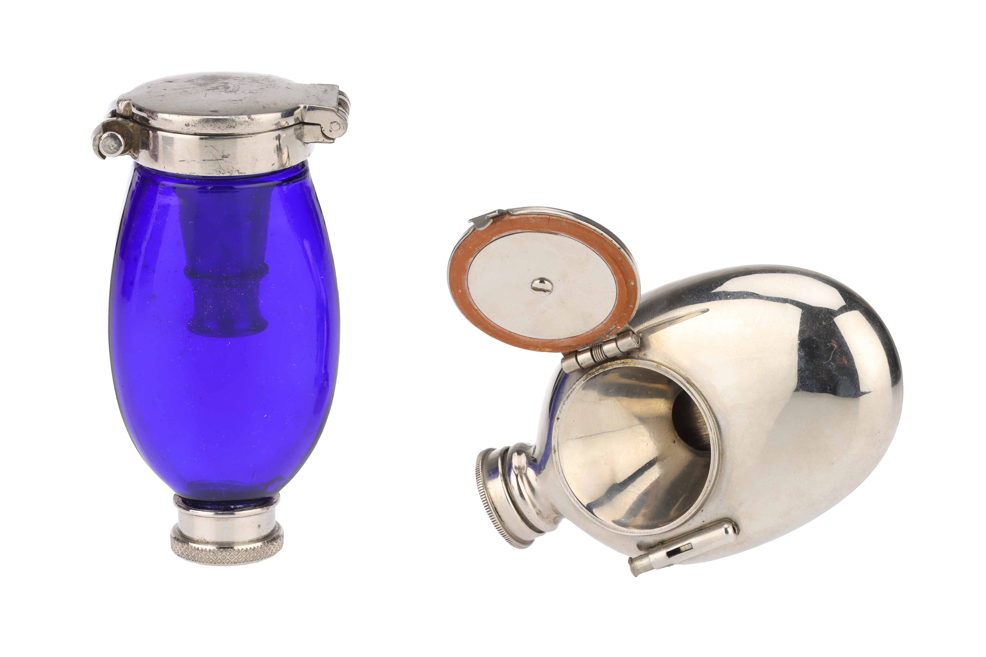 Lot 54 - A Collection of Pocket Spitting Flasks and