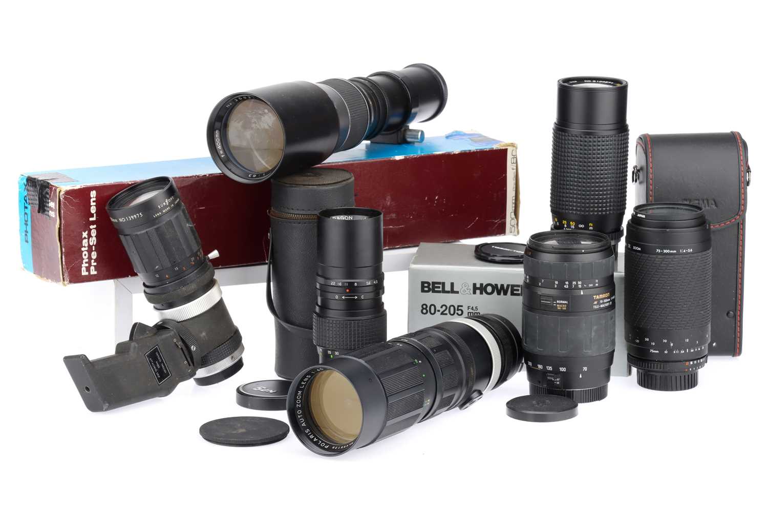 Lot 515 - A Tray of Eight Lenses,