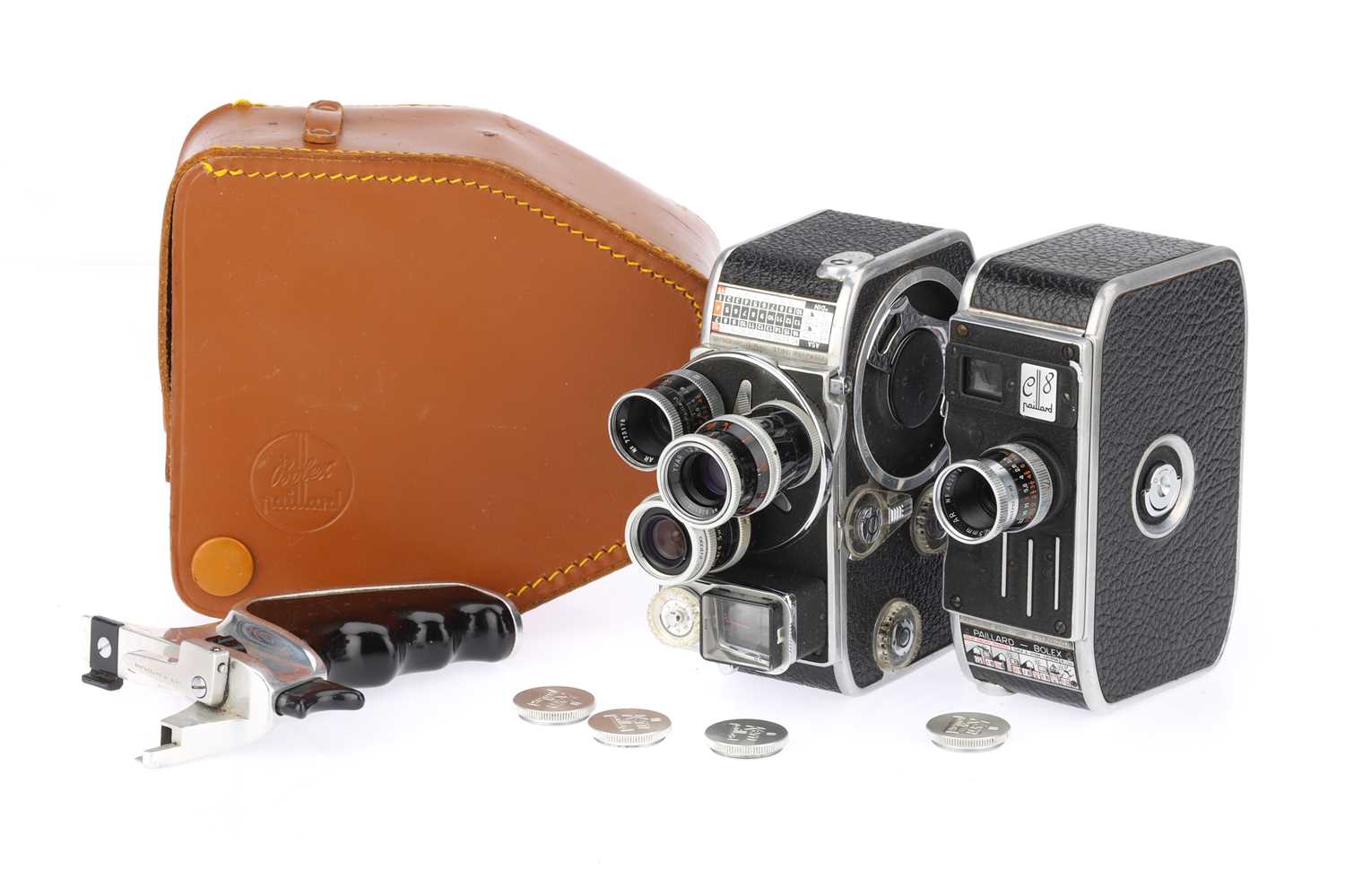 Lot 414 - Two Paillard Bolex 8mm Cine Cameras
