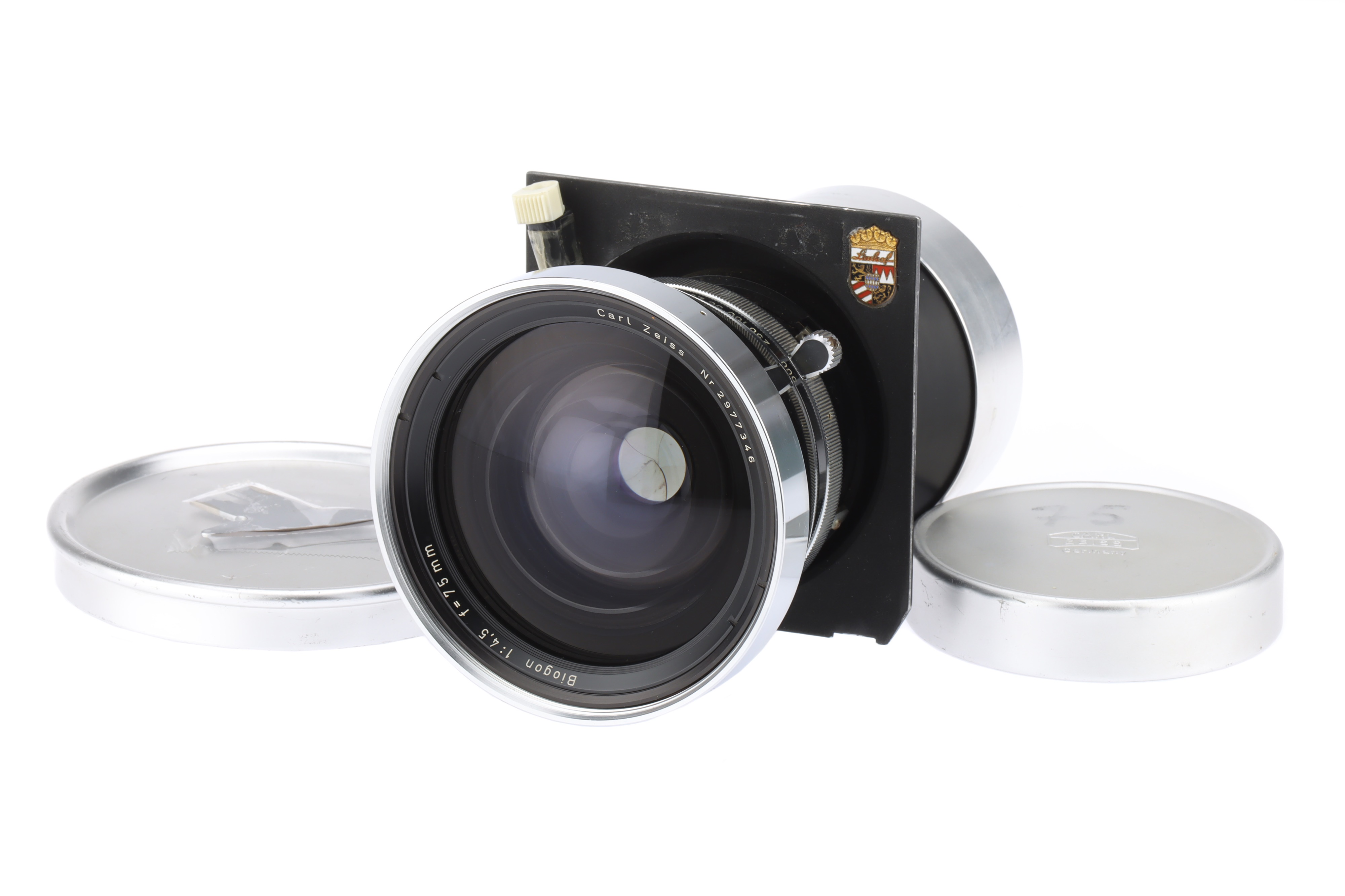 Lot 236 - A Linhof Carl Zeiss Biogon f/4.5 75mm Lens,