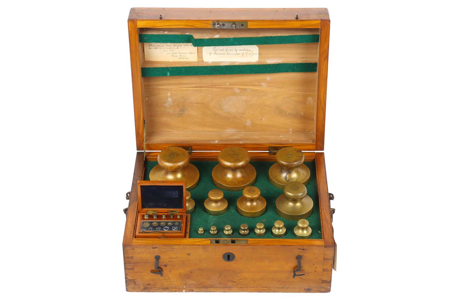 Lot 226 - Cylindrical Pattern Troy Bullion Weights