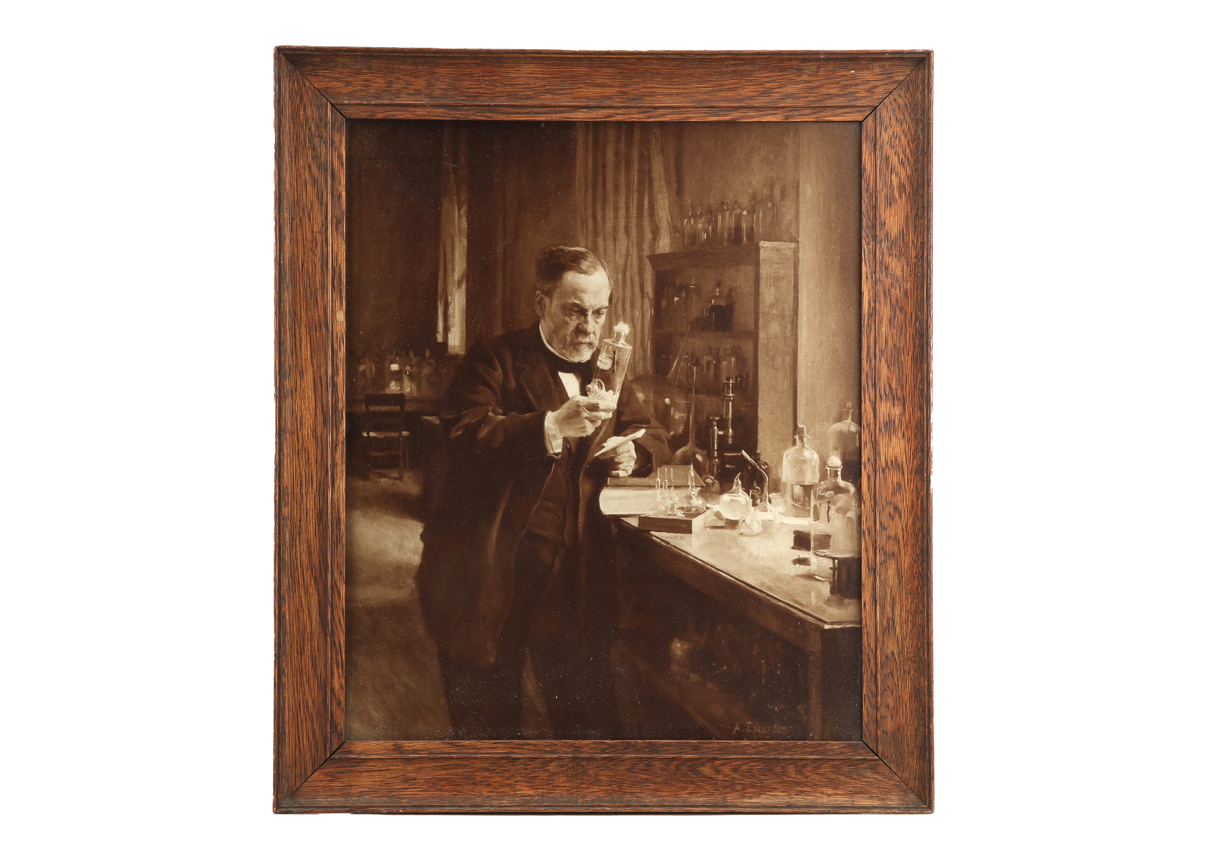 Lot 297 - Pasteur, Louis, Portrait by Albert Edelfelt,