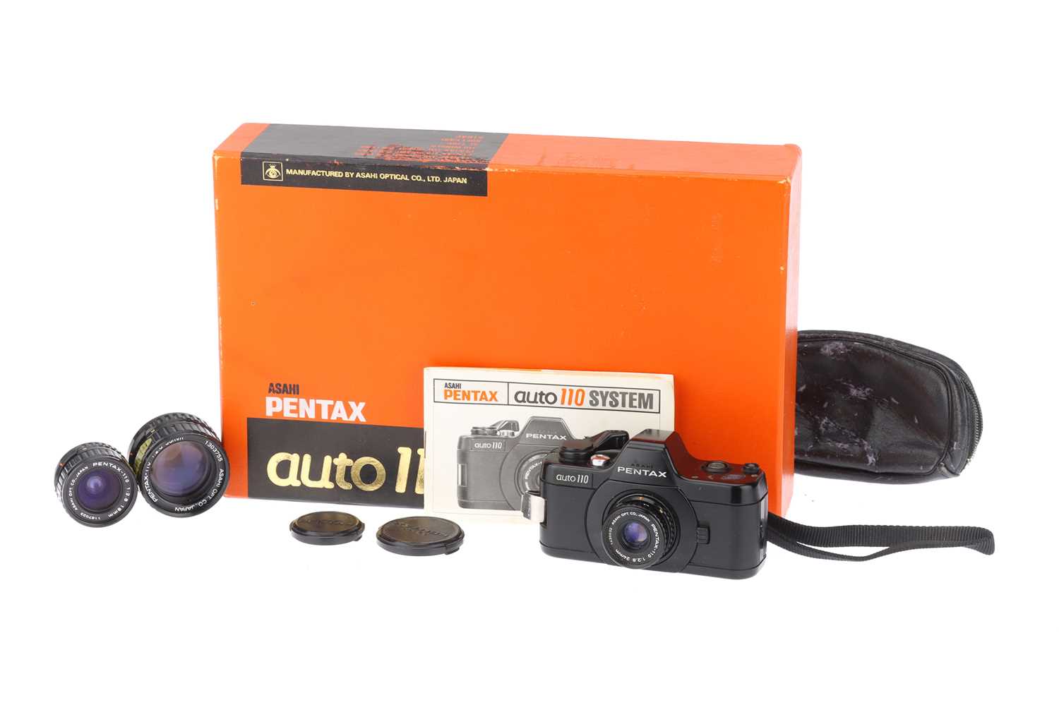Lot 408 - An Asahi Pentax Auto 110 Camera Outfit,