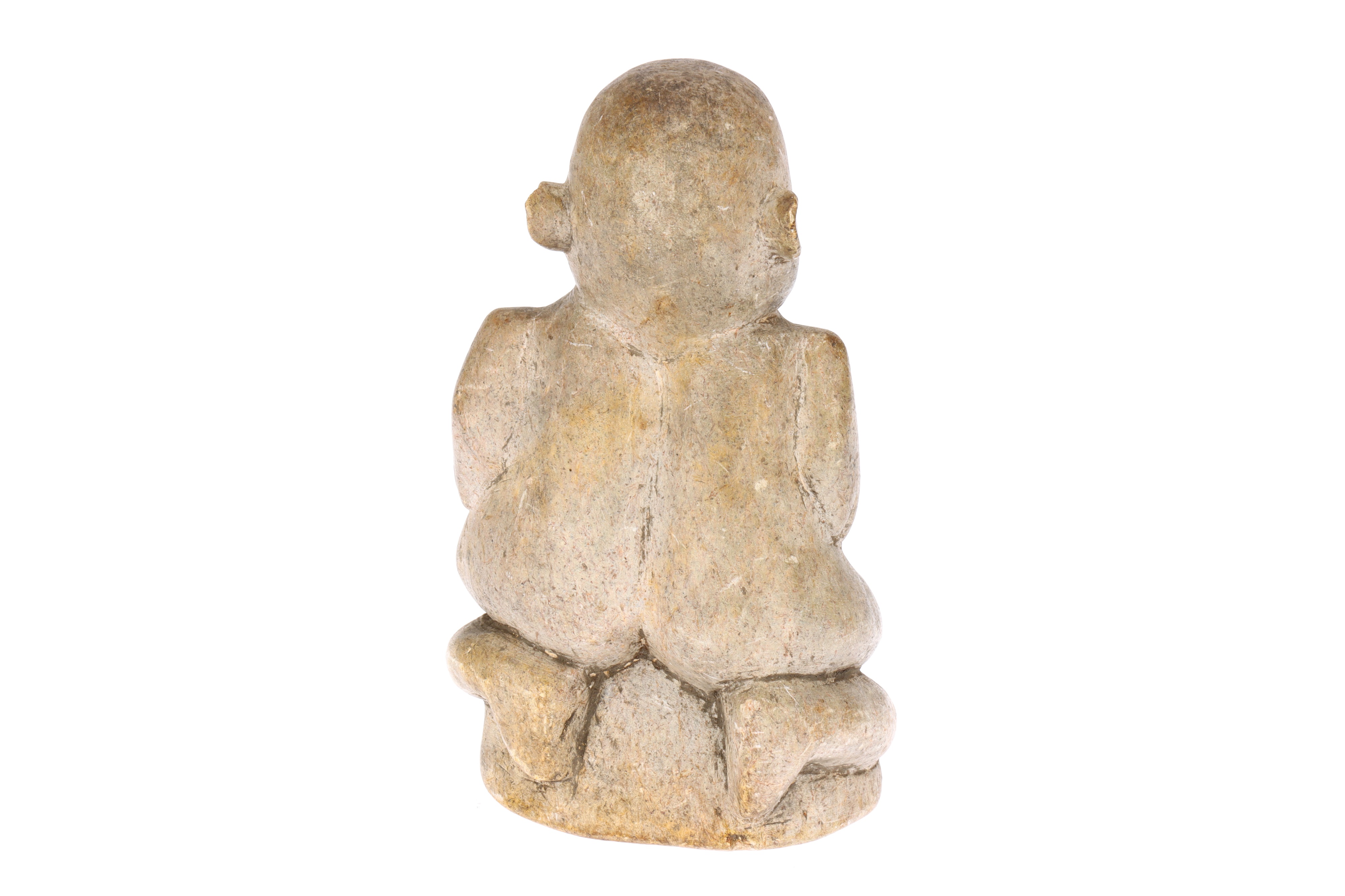 Lot 847 - An African Tribal Kissi Stone Carved Figure,