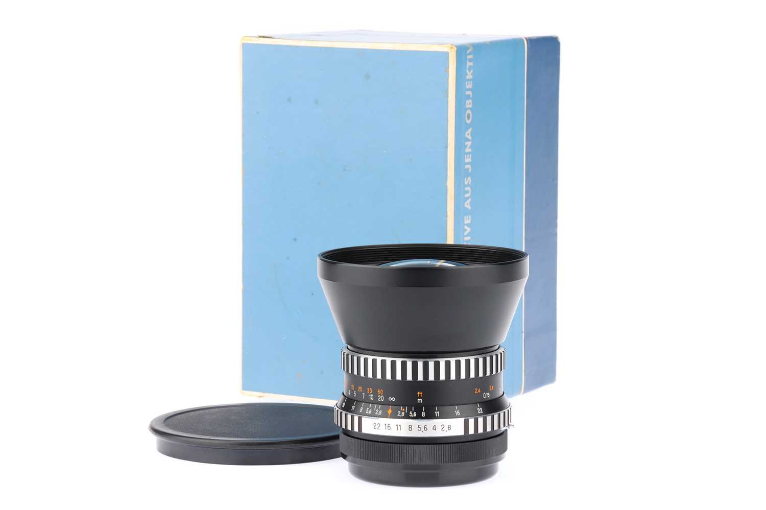 Lot 359 - A Carl Zeiss Jena f/2.8 65mm Camera Lens,