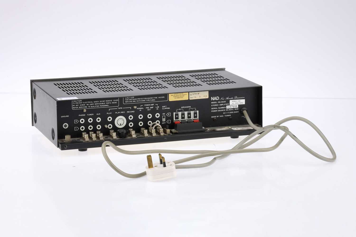 Lot 910 - A NAD Series 20 3020 A Power Amplifier,