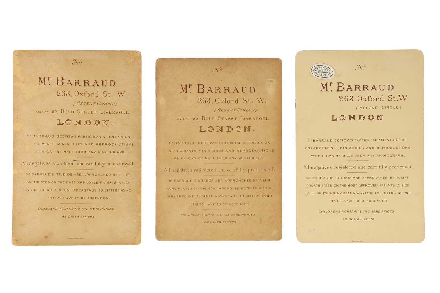 Lot 94 - HERBERT ROSE BARRAUD (1845-1896), Three