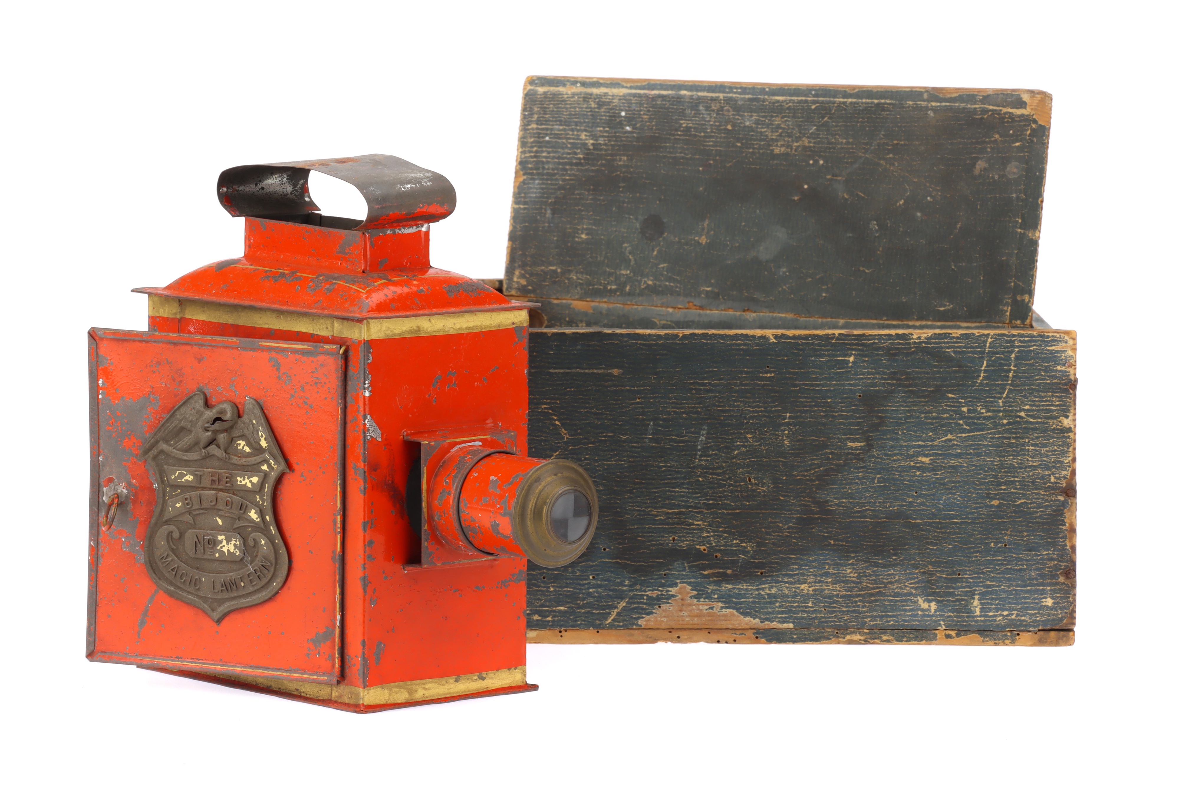 Lot 22 - Two Tinplate Magic Lanterns,