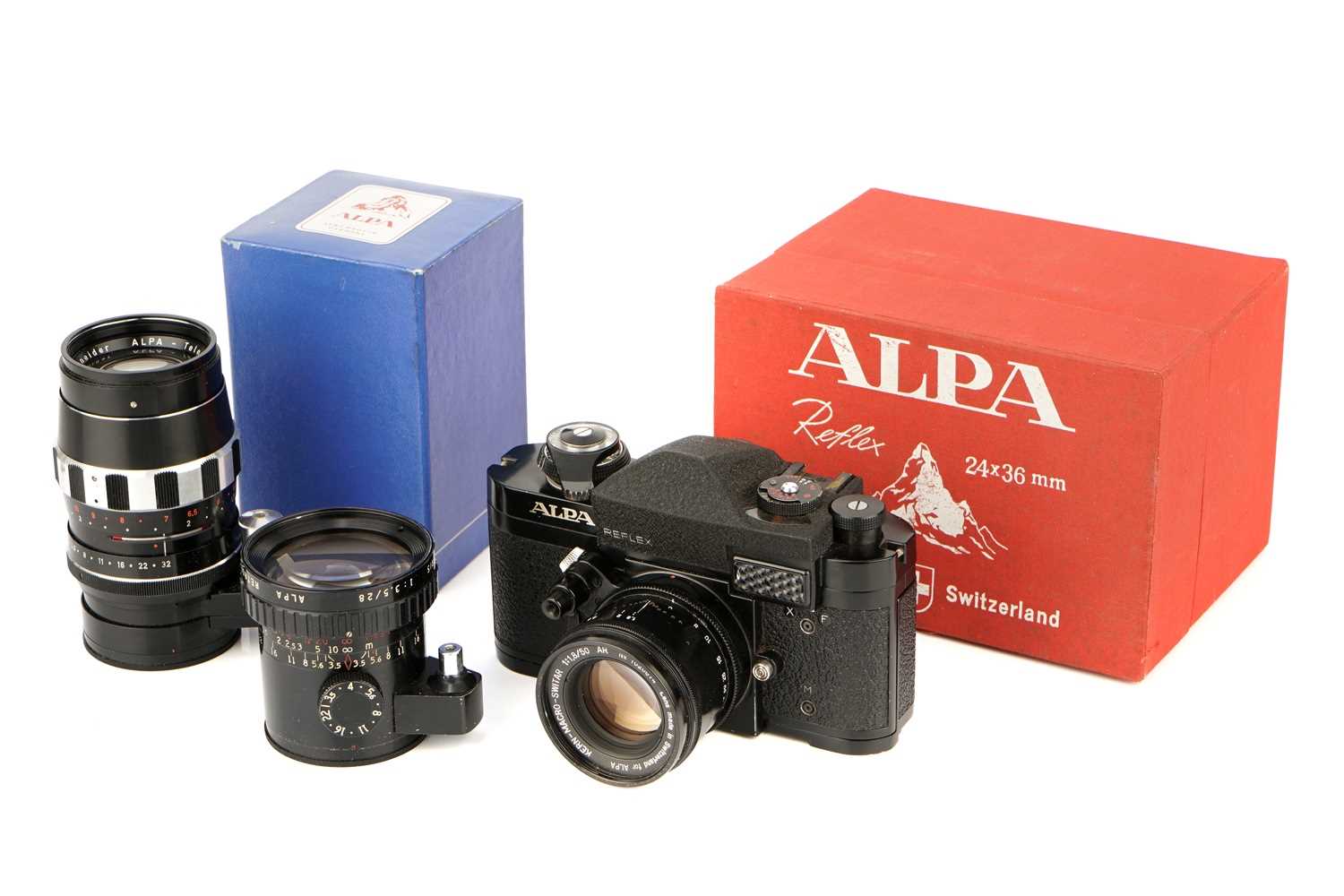 Lot 268 - A Pignons Alpa Mod. 6c SLR Camera Outfit,