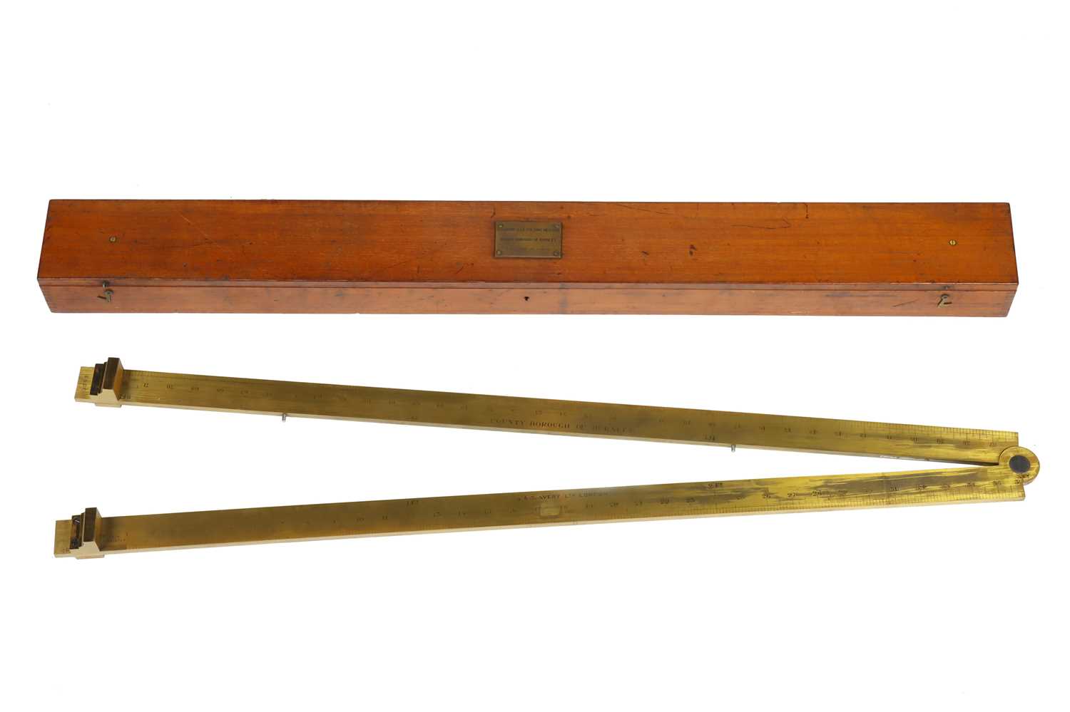 Lot 130 - An Unusual Folding 6 foot Measure,