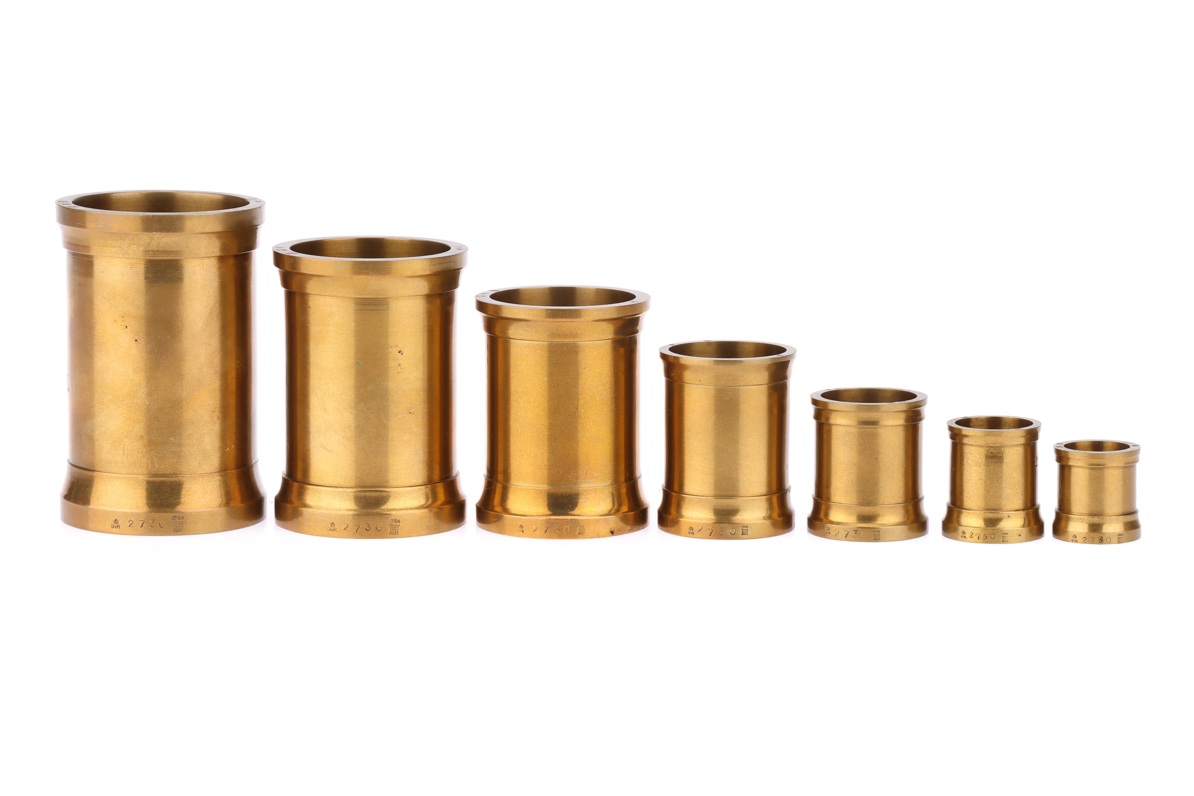 Lot 115 - A Cased Set of Standard Fluid Measures,