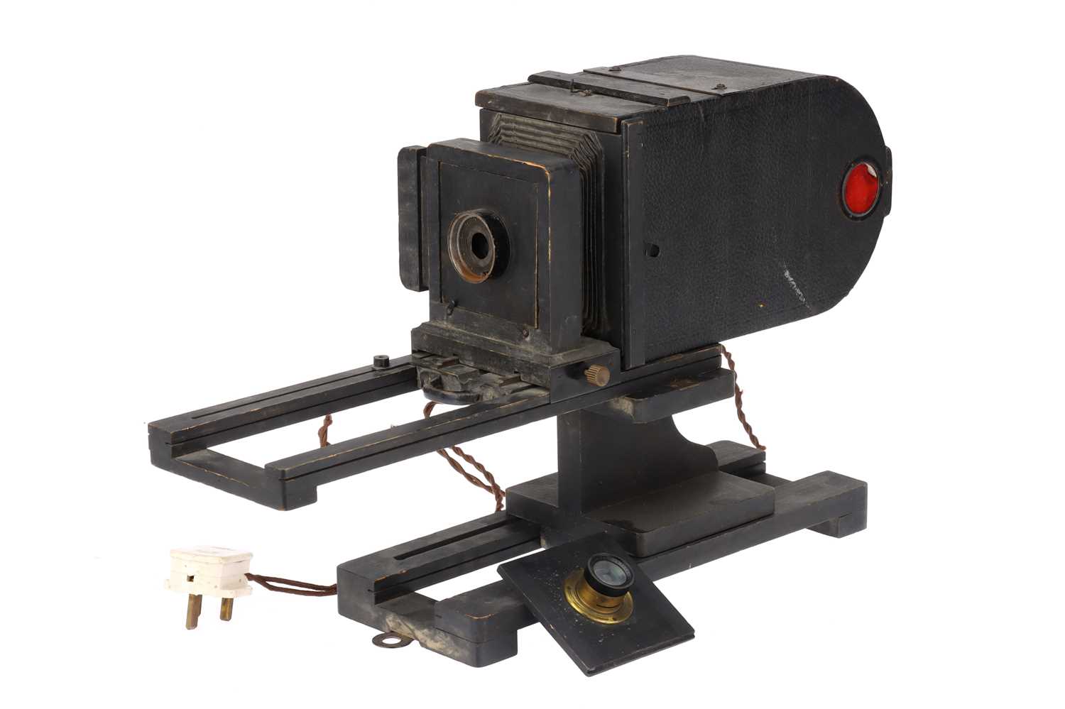 Lot 495 - A Home Made Horizontal Enlarger,
