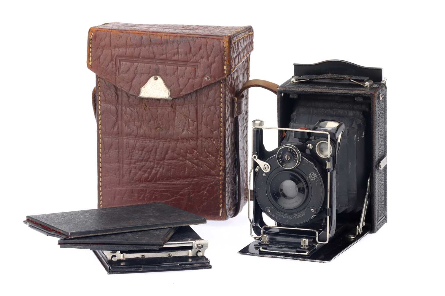 Lot 609 - A Contessa-Nettel Alino Folding Bed Camera,