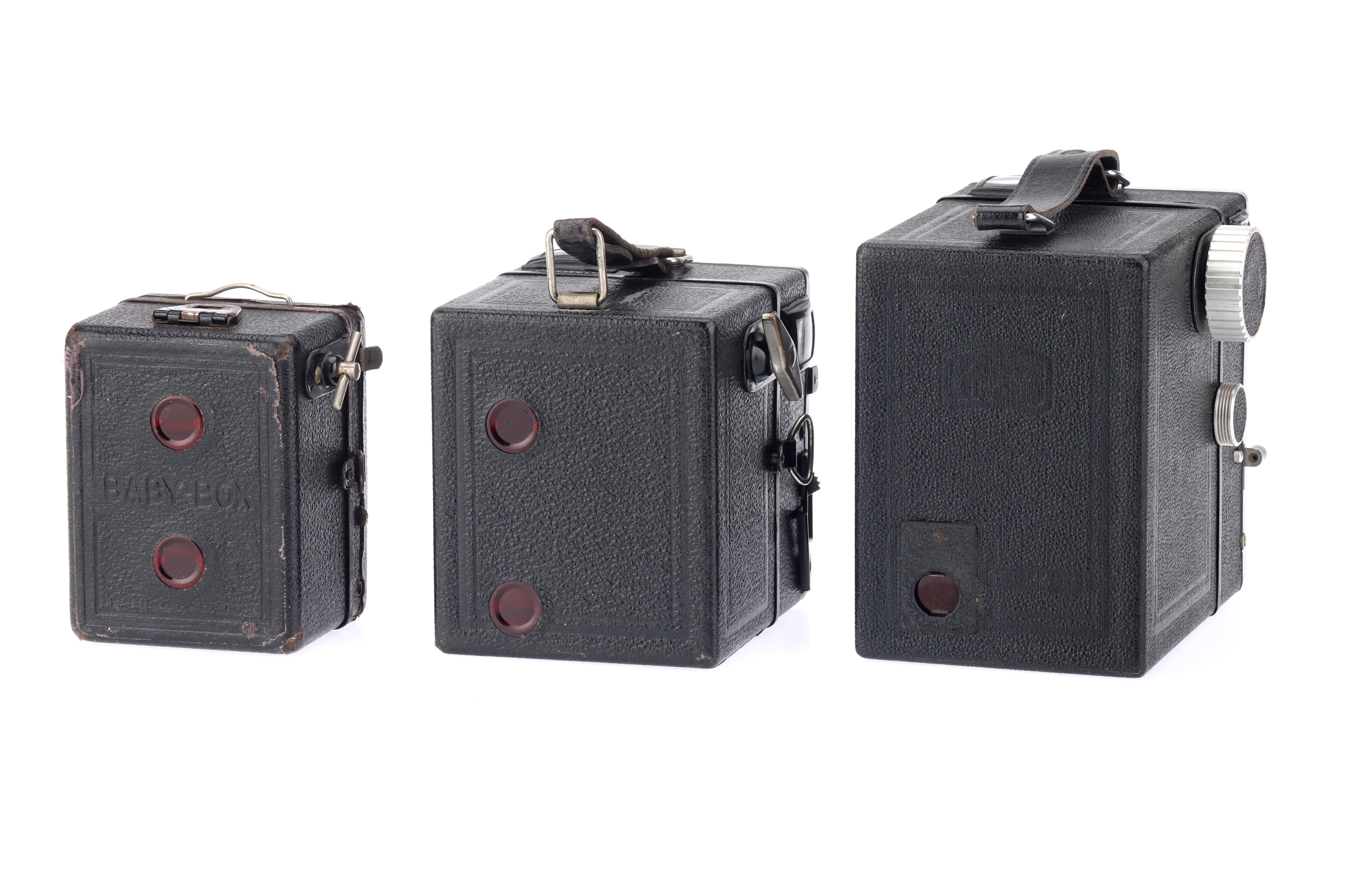 Lot 369 - Three Zeiss Ikon Box Tengor Cameras,