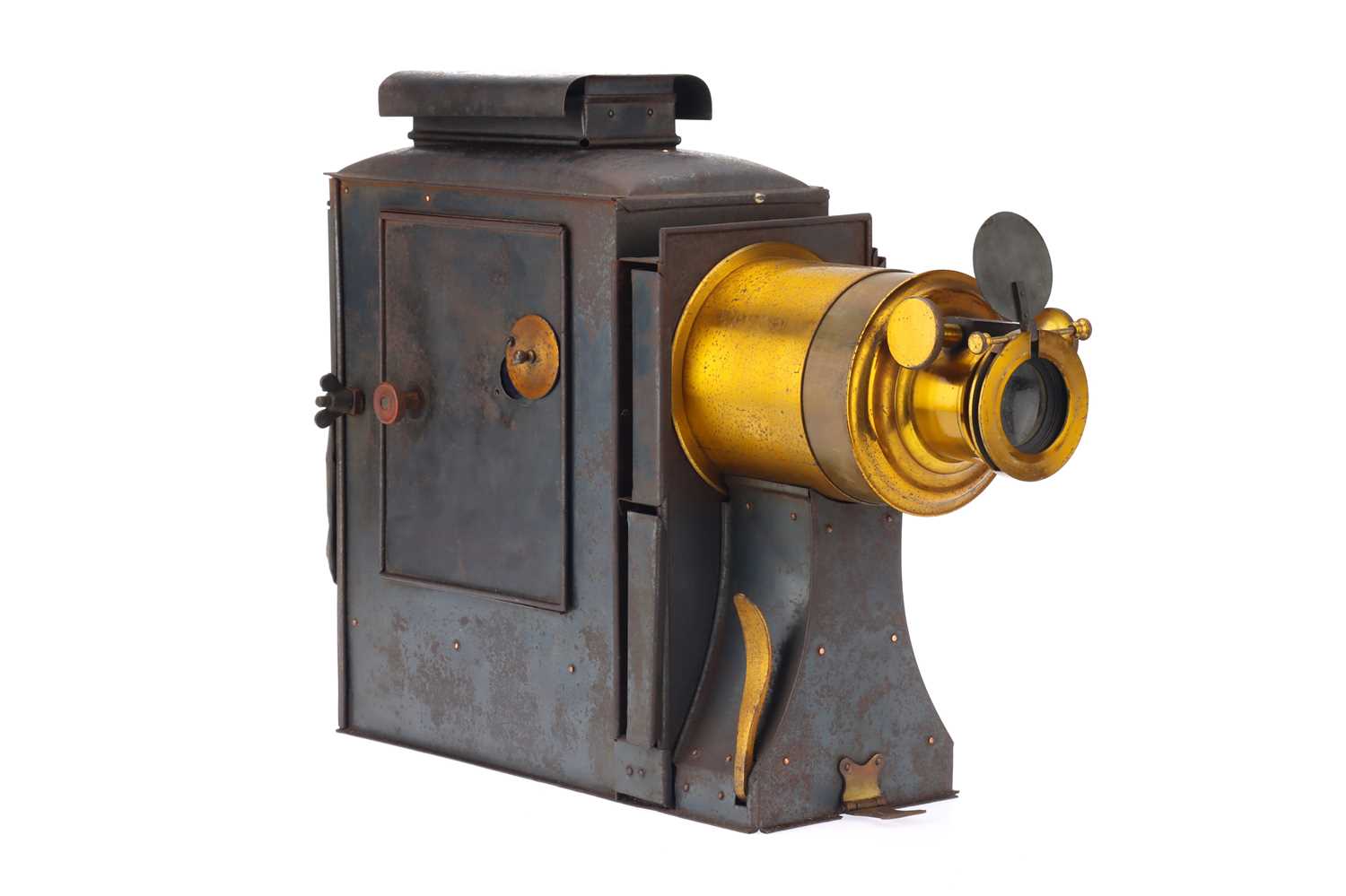 Lot 658 - Brass & Tinplate Magic Lantern,