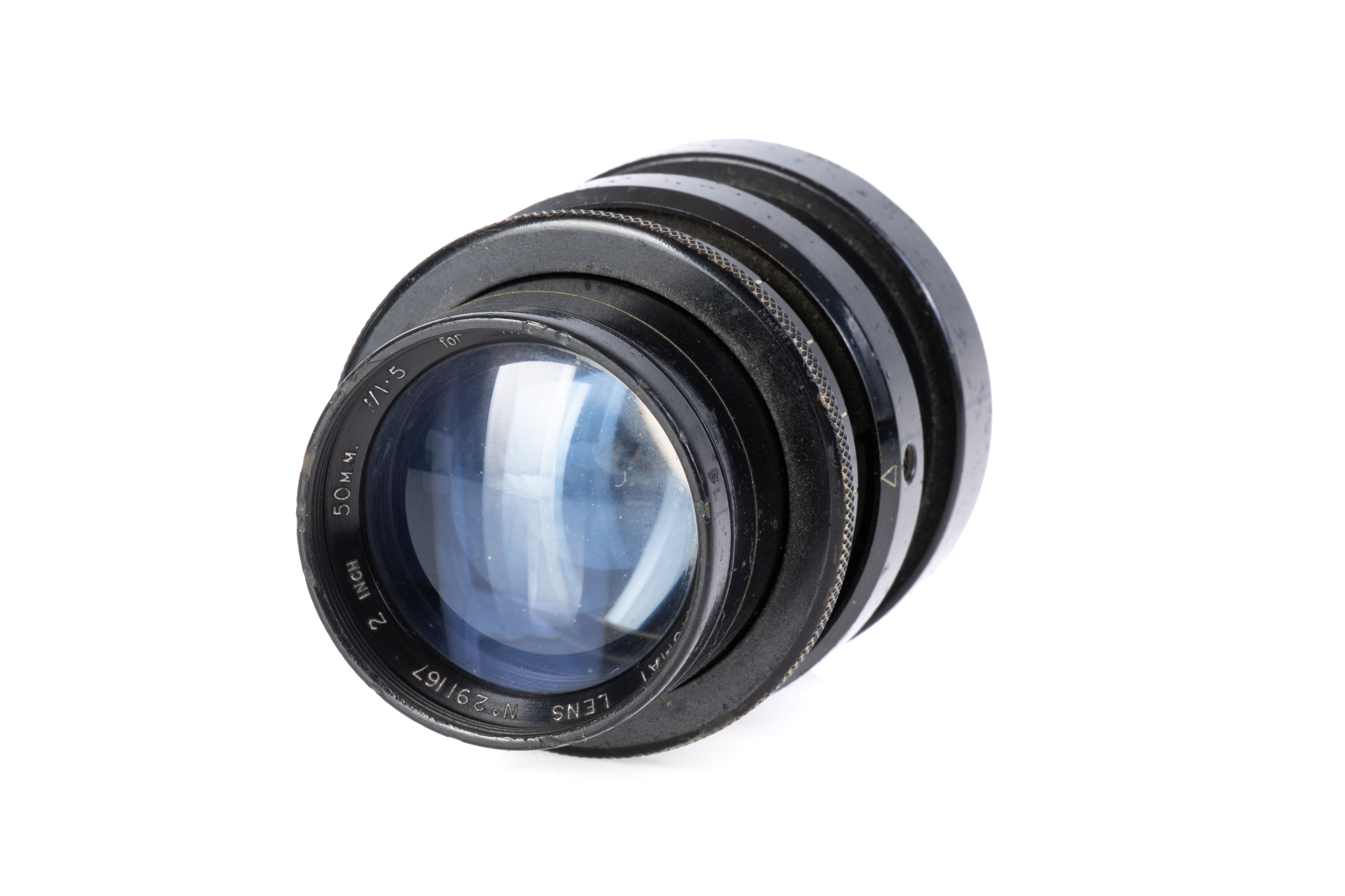 Lot 192 - A Cooke Anastigmat f/1.5 50mm Lens,