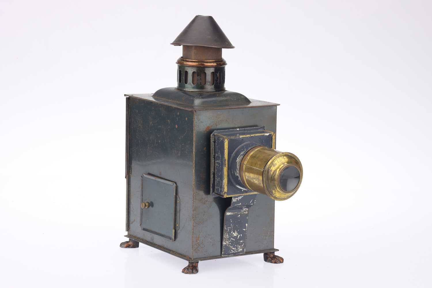 Lot 666 - Tinplate German Lantern By Ernst Planck,