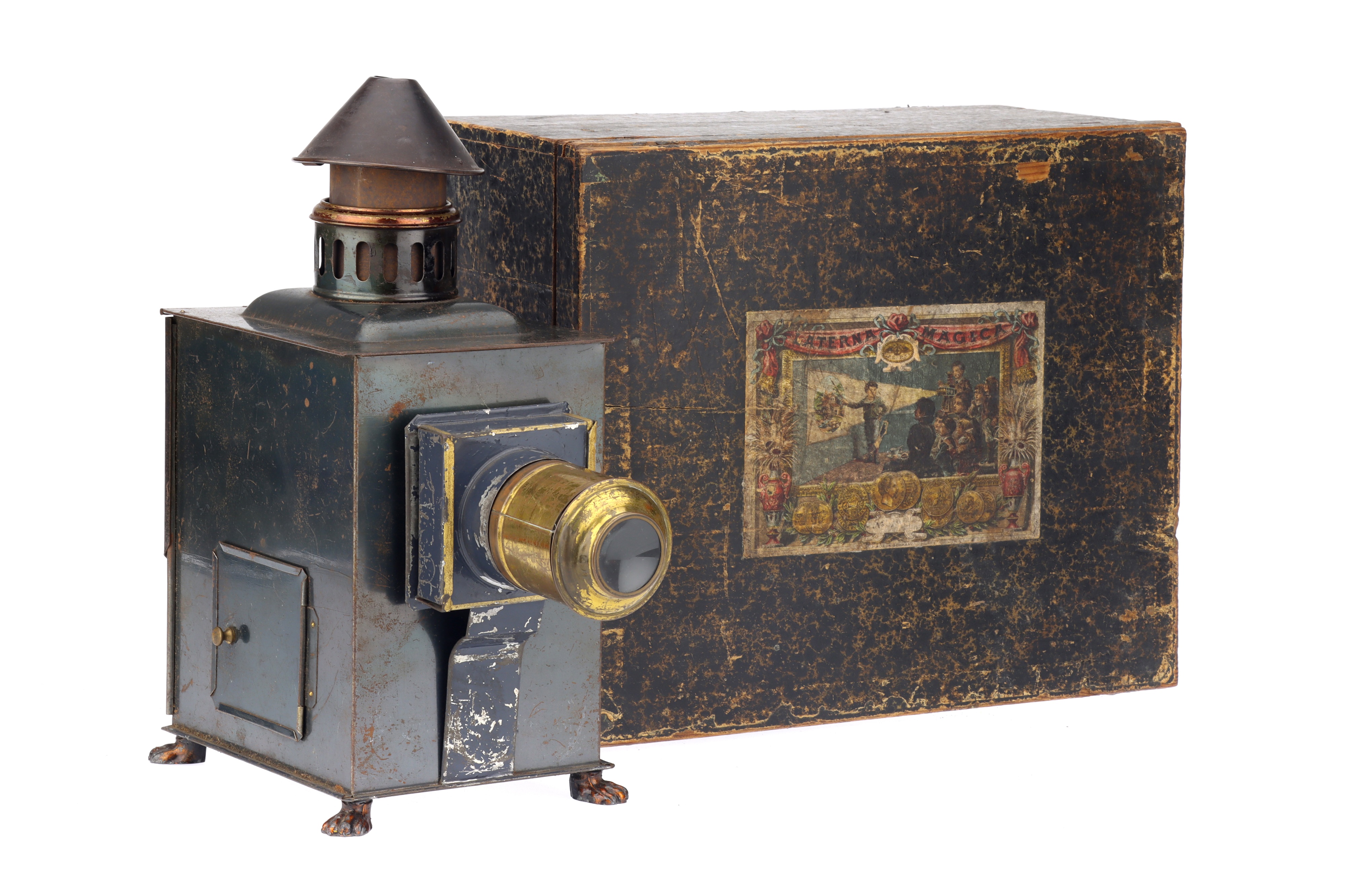 Lot 666 - Tinplate German Lantern By Ernst Planck,