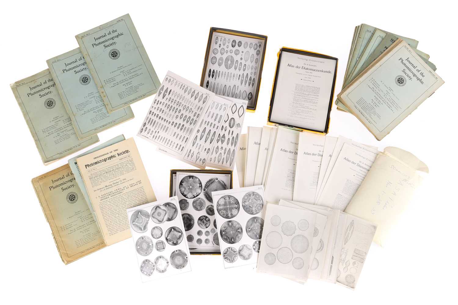 Lot 759 - A Collection of Diatom Plates & Notes,