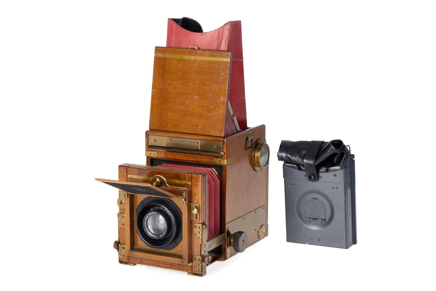Lot 319 - A Soho Tropical Quarter Plate Reflex Camera,