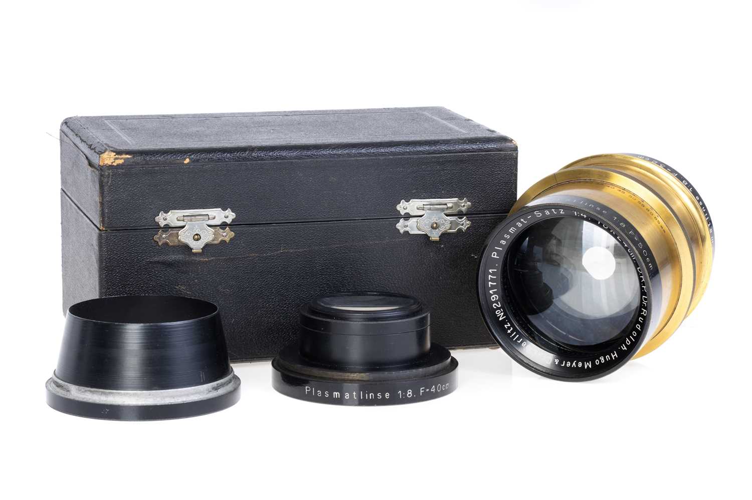 Lot 258 - A Hugo Meyer & Co. Plasmat-Satz f/4 18x24cm