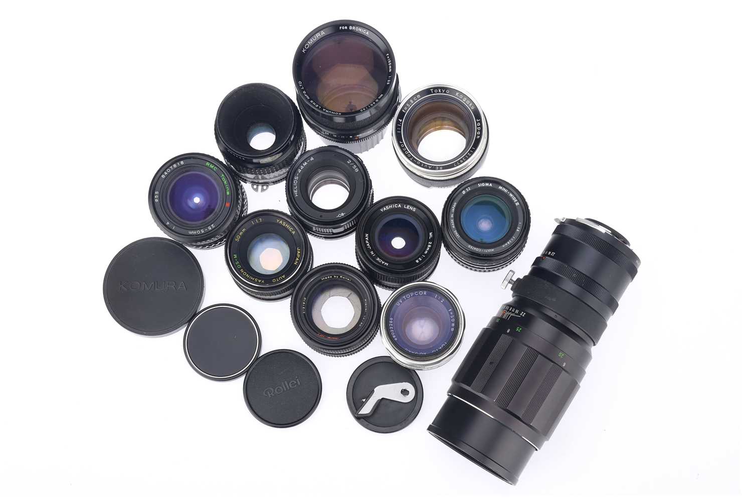 Lot 420 - A Mixed Selection of Various Camera Lenses,
