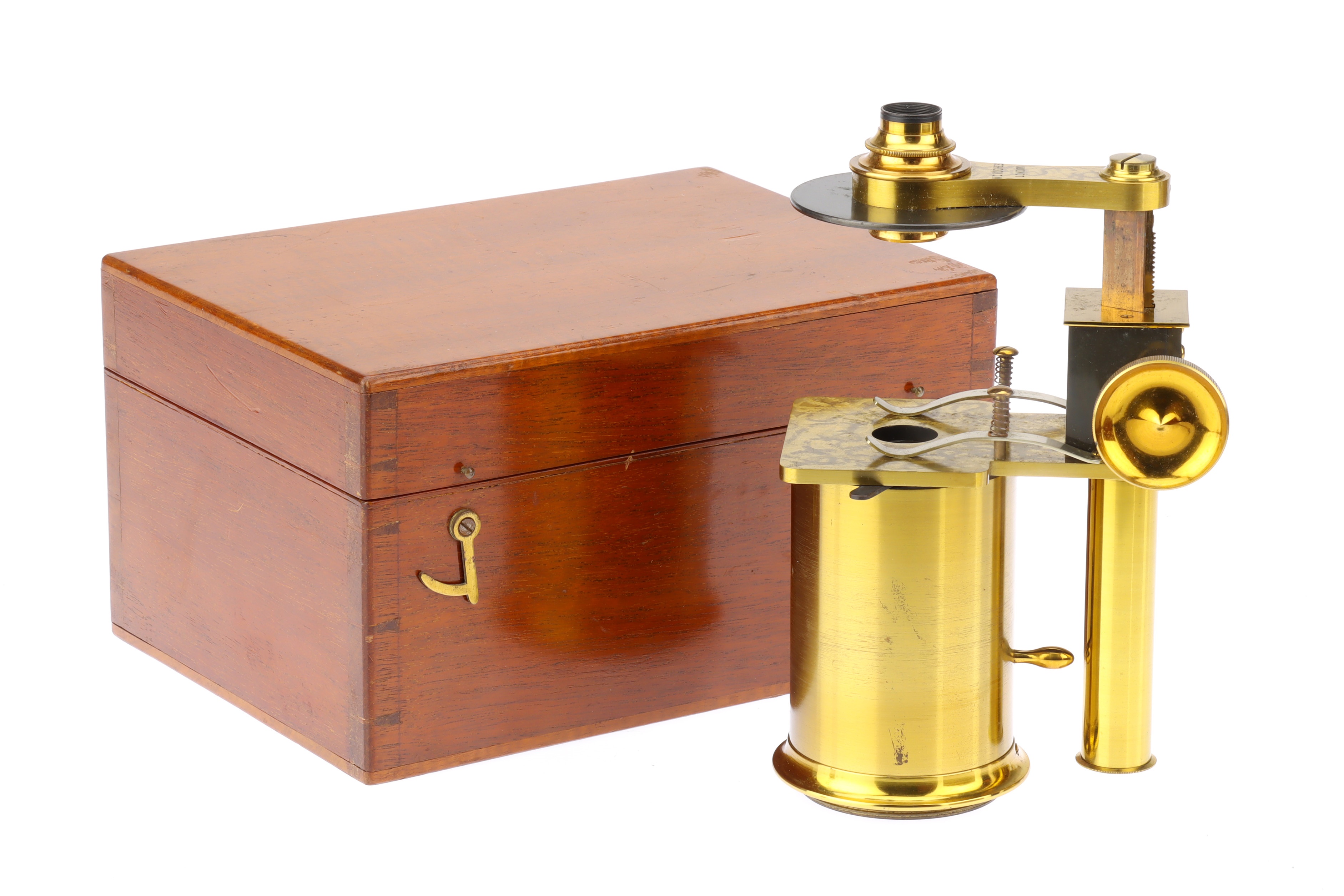 Lot 11 - A magic Lantern Microscope By W. C. Hughes,