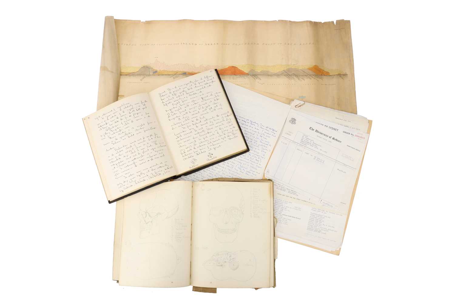 Lot 850 - Original Hand Written Lecture Notes of