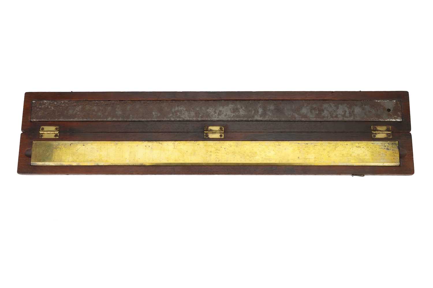 Lot 39 - A Military Gunter's Rule, With Indian Navy