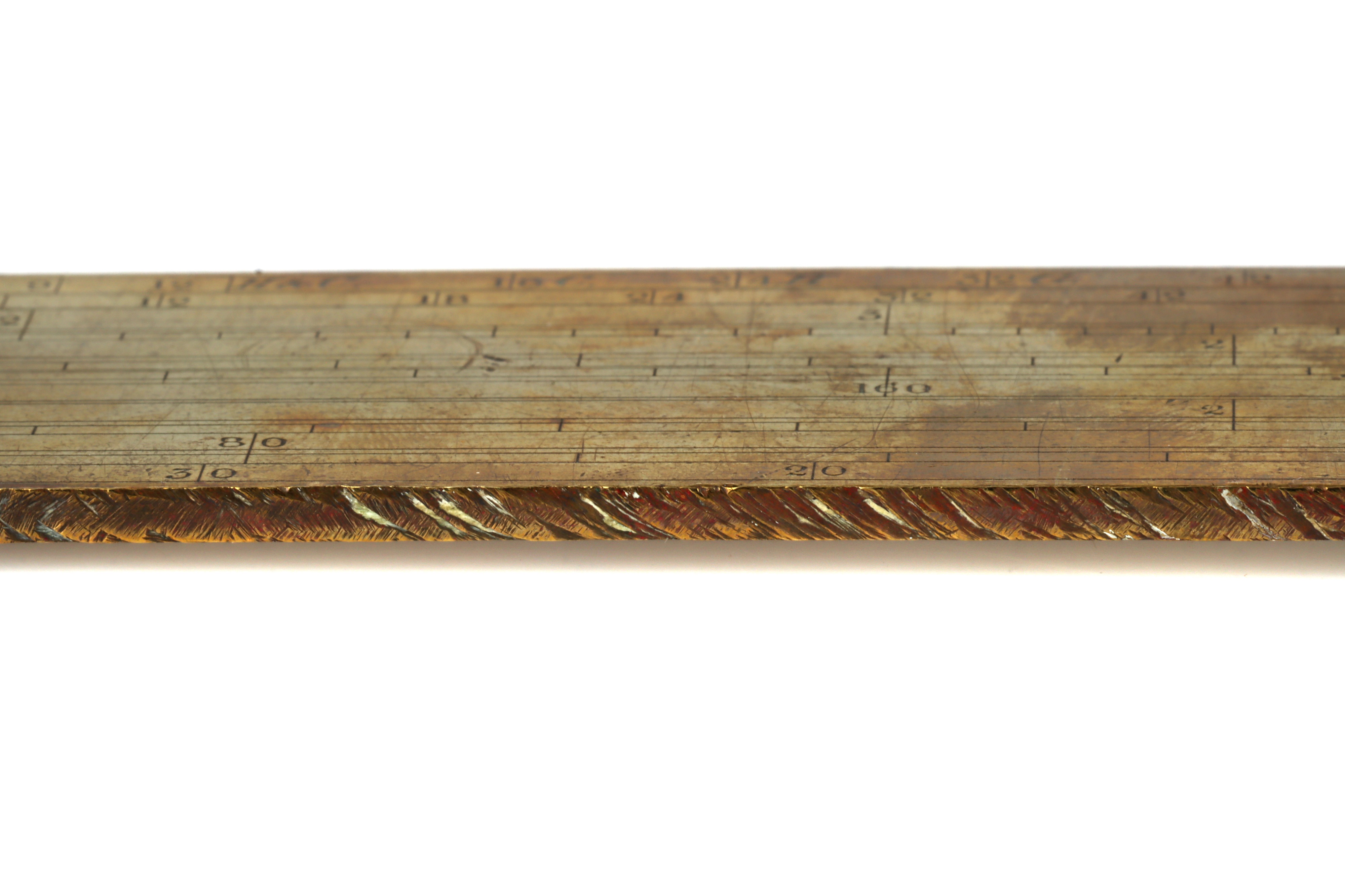 Lot 39 - A Military Gunter's Rule, With Indian Navy