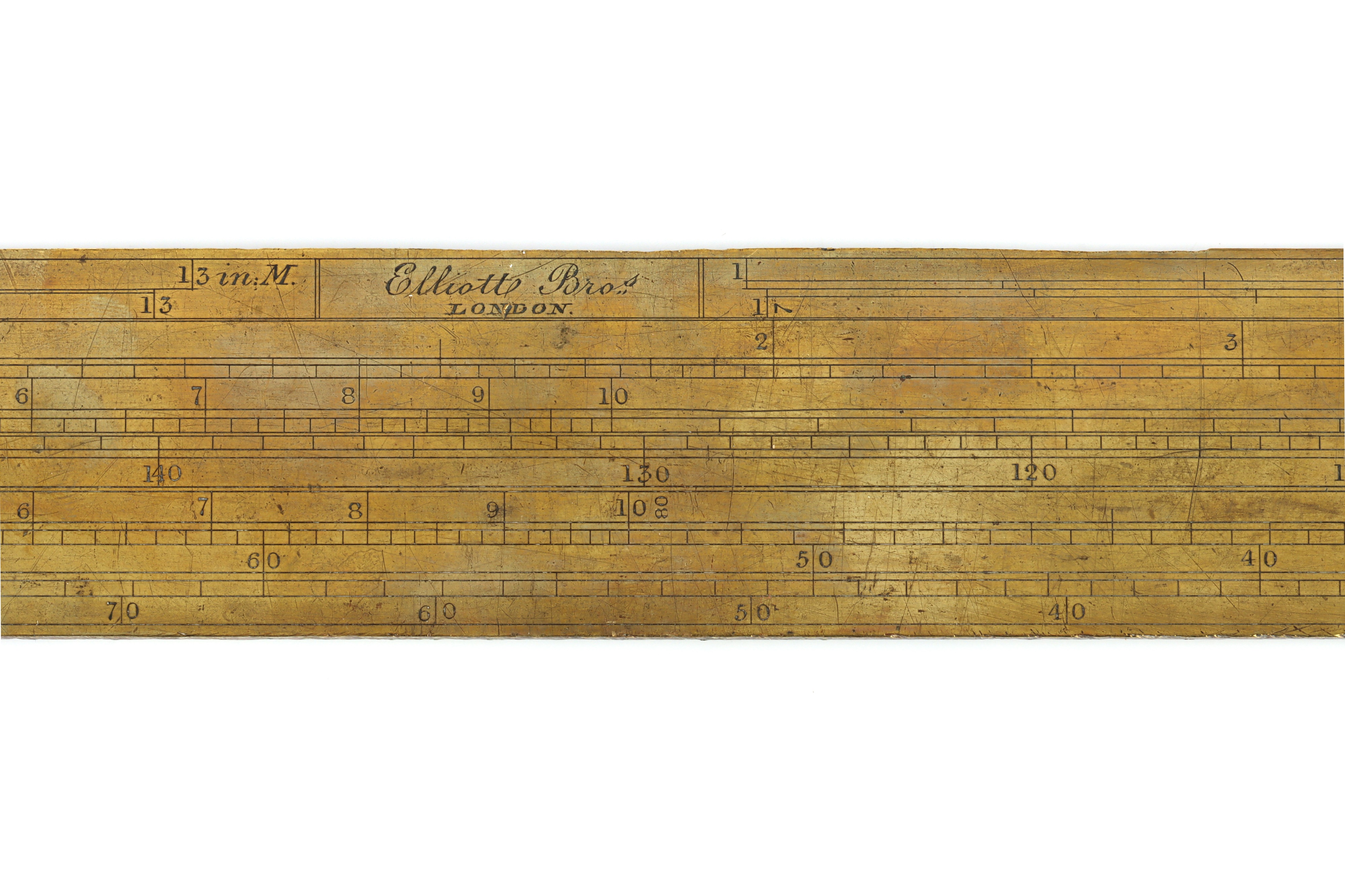 Lot 39 - A Military Gunter's Rule, With Indian Navy