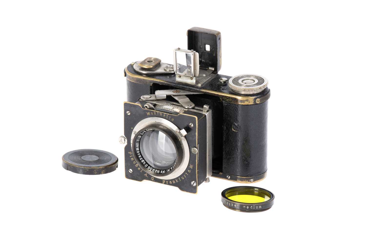 Lot 255 - A Plaubel Makinette Strut Camera,