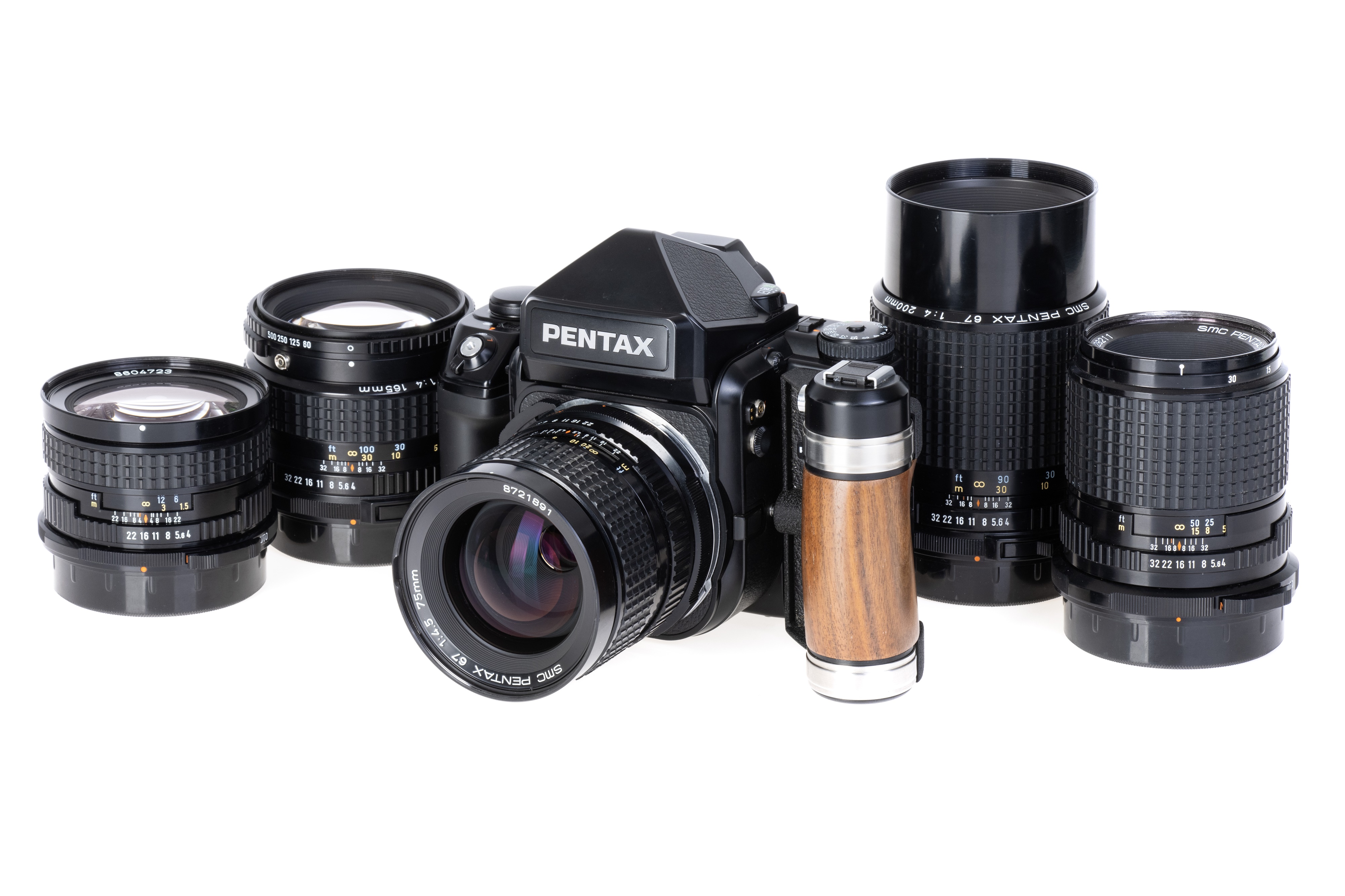 Lot 184 - A Pentax 67II Medium Format Camera Outfit,