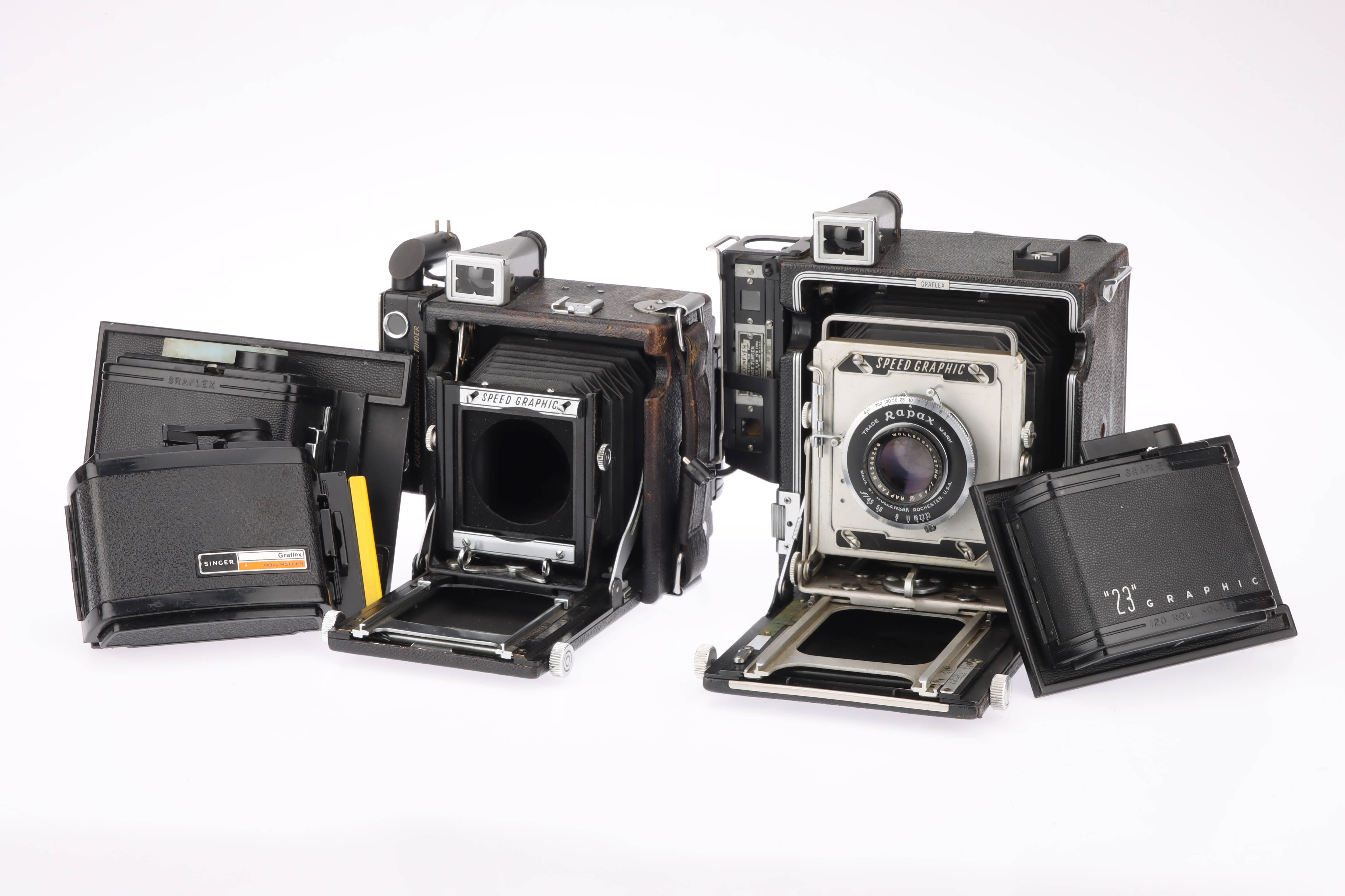 Lot 215 - Two Graflex Speed Graphic Medium Format