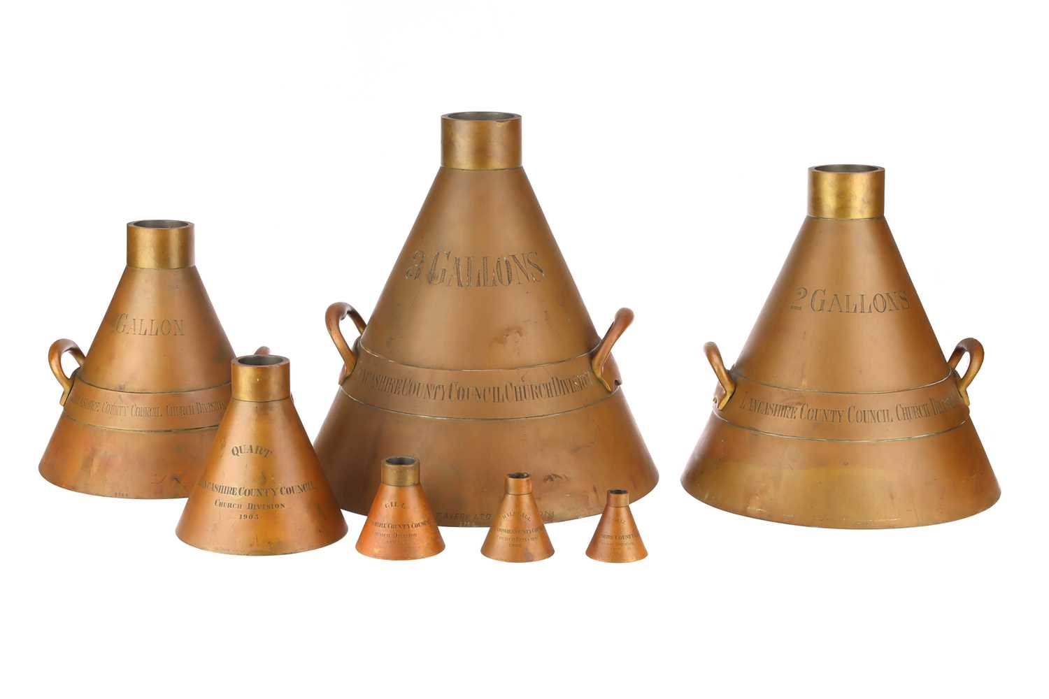 Lot 411 - A Large Part Set of Conical Measures,