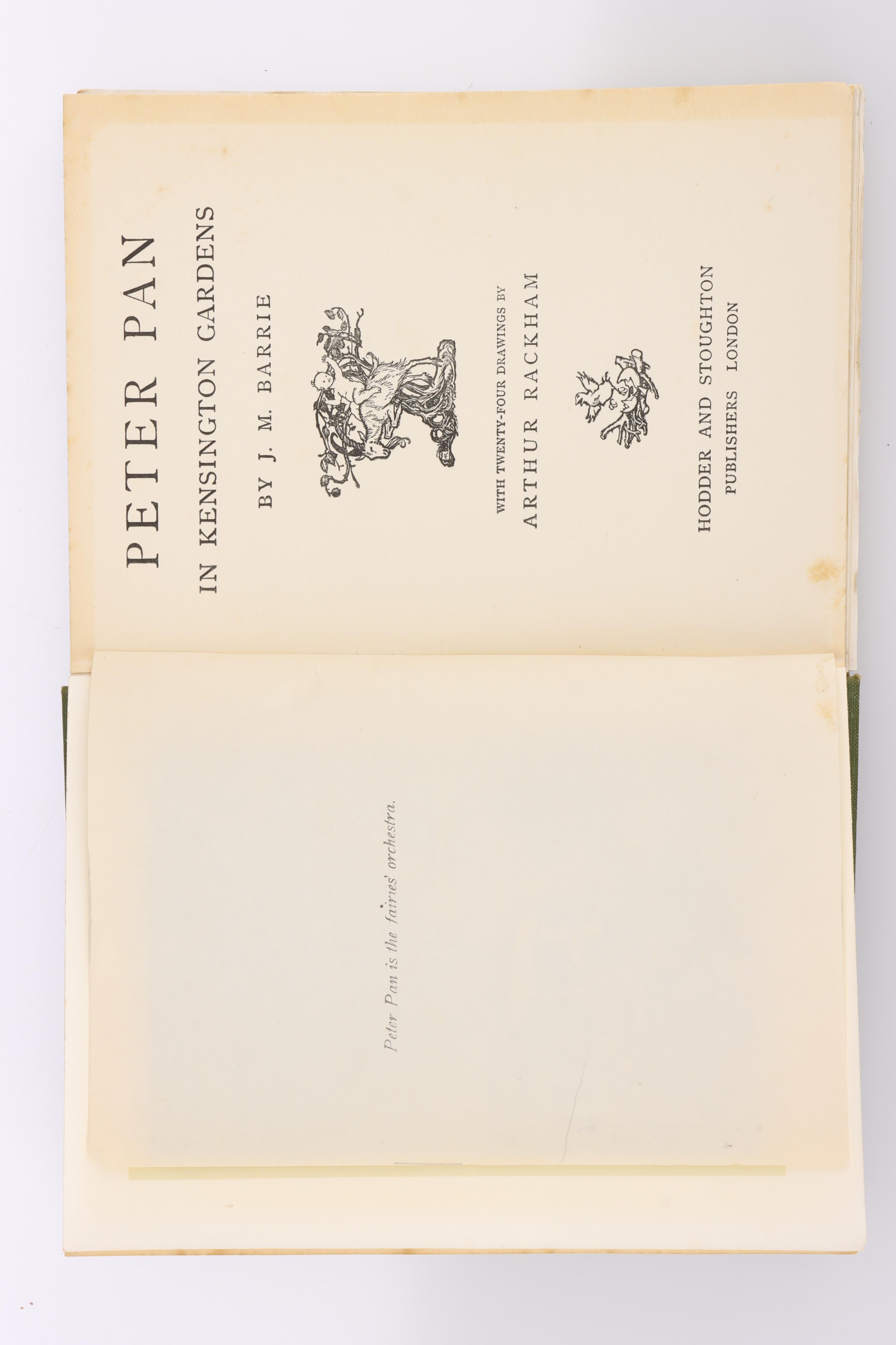Lot 465 - Barrie (J.M) Peter Pan In Kensington Gardens,