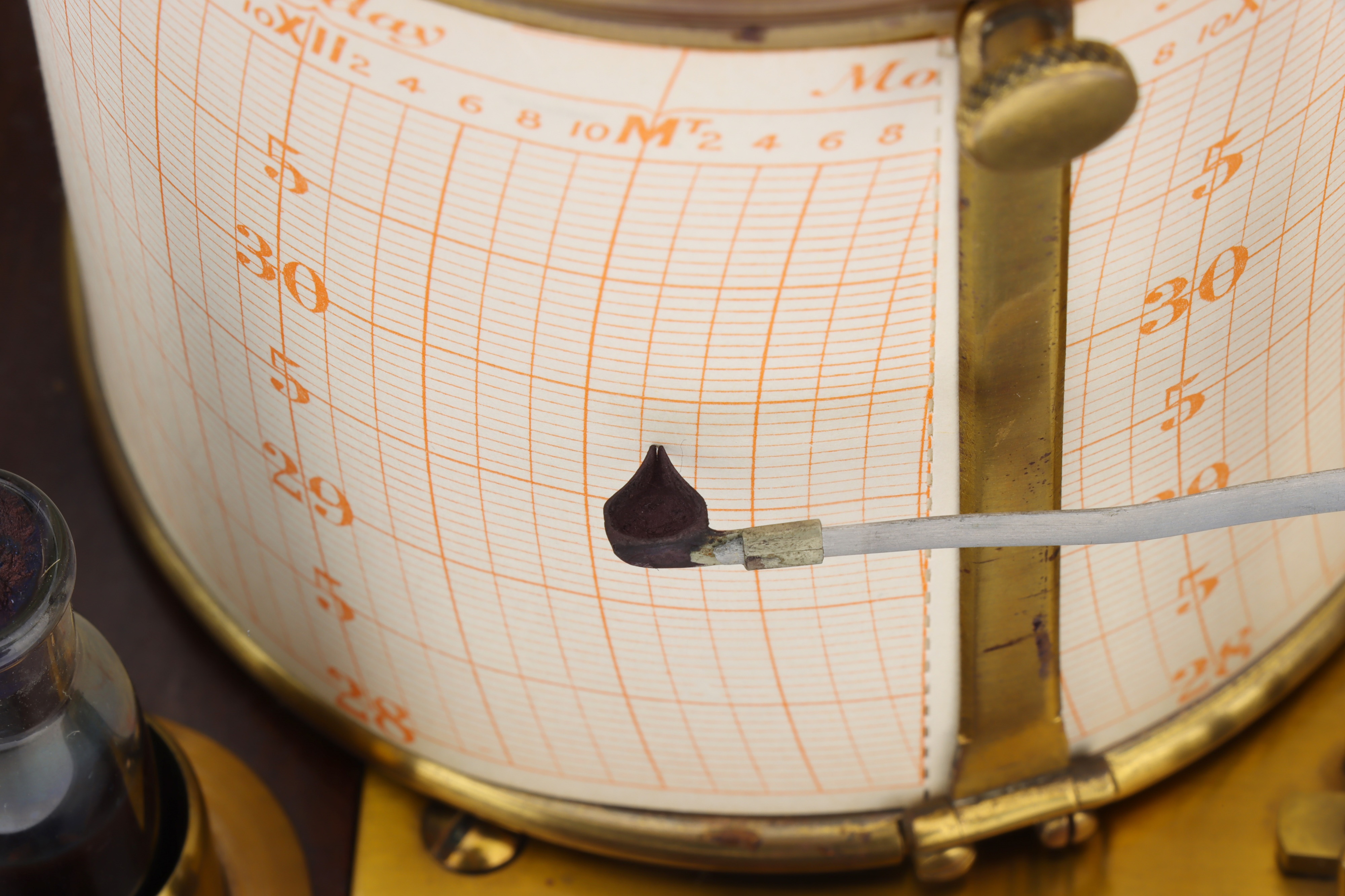 Lot 45 - Late Victorian Barograph,