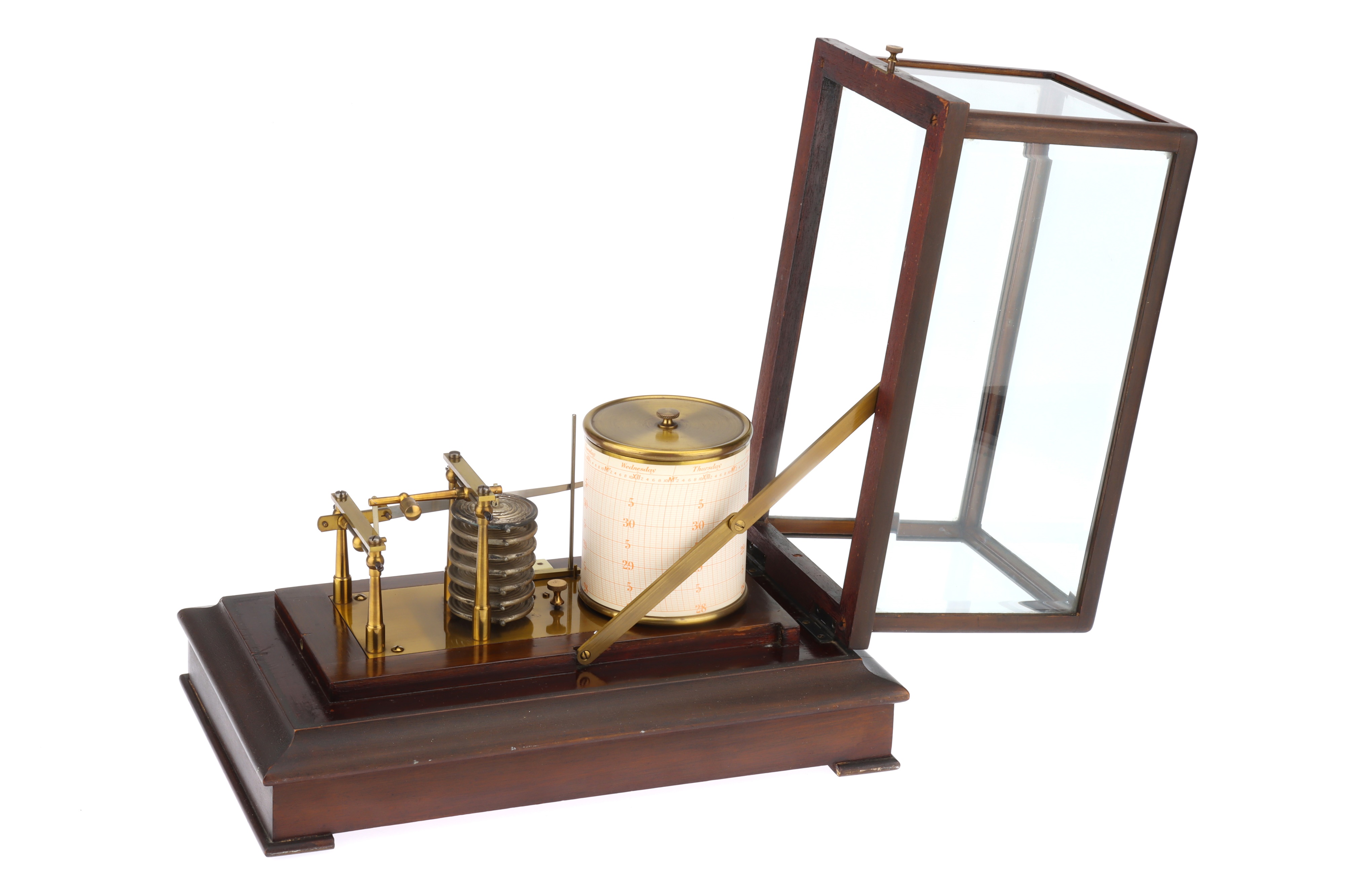 Lot 45 - Late Victorian Barograph,