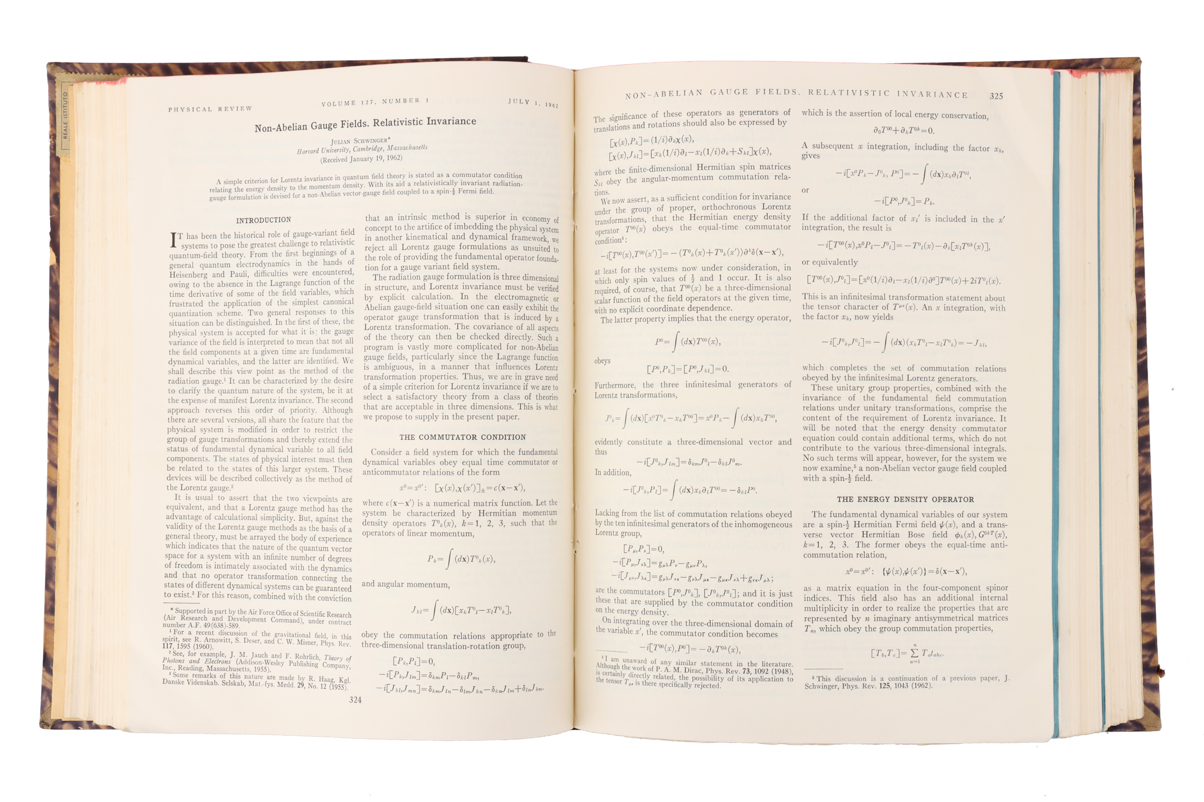 Lot 84 - Schwinger, Julian, 4 important papers,