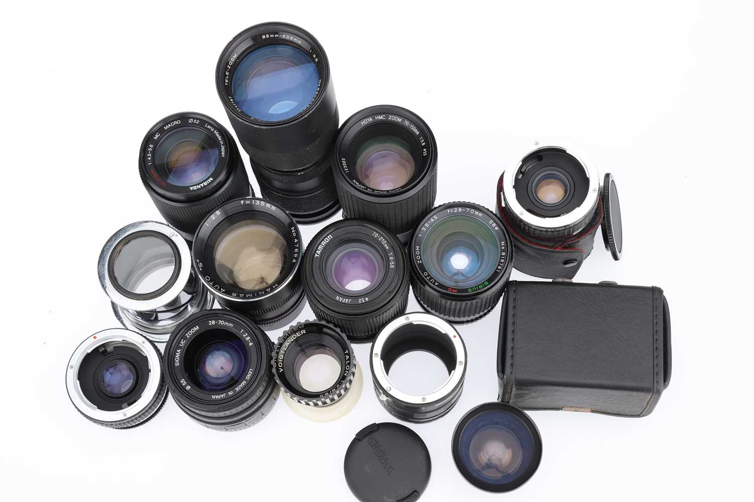 Lot 338 - A Selection of Various Lenses