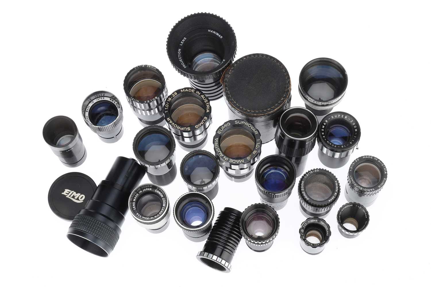 Lot 376 - A Mixed Selection of Projector Lenses,