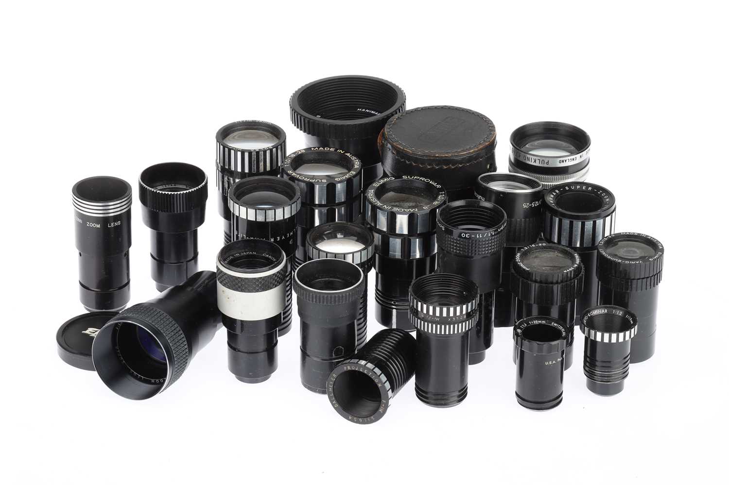 Lot 376 - A Mixed Selection of Projector Lenses,