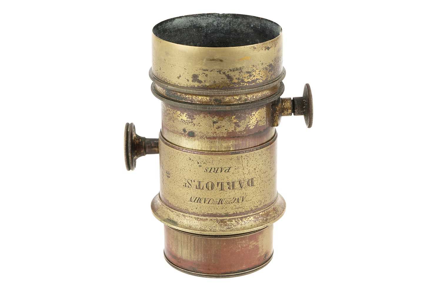 Lot 459 - A Jamin Darlot Brass Lens,