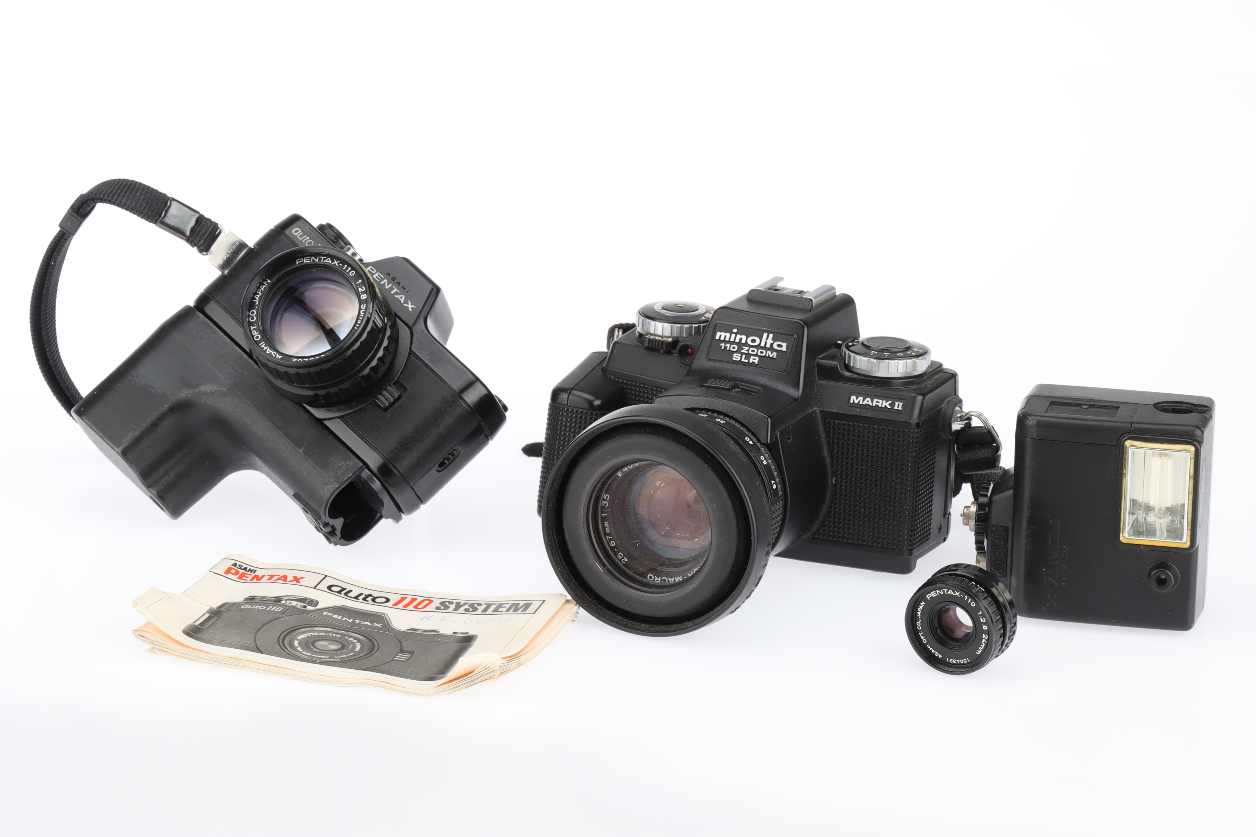 Lot 380 - Two 110 SLR Cameras,