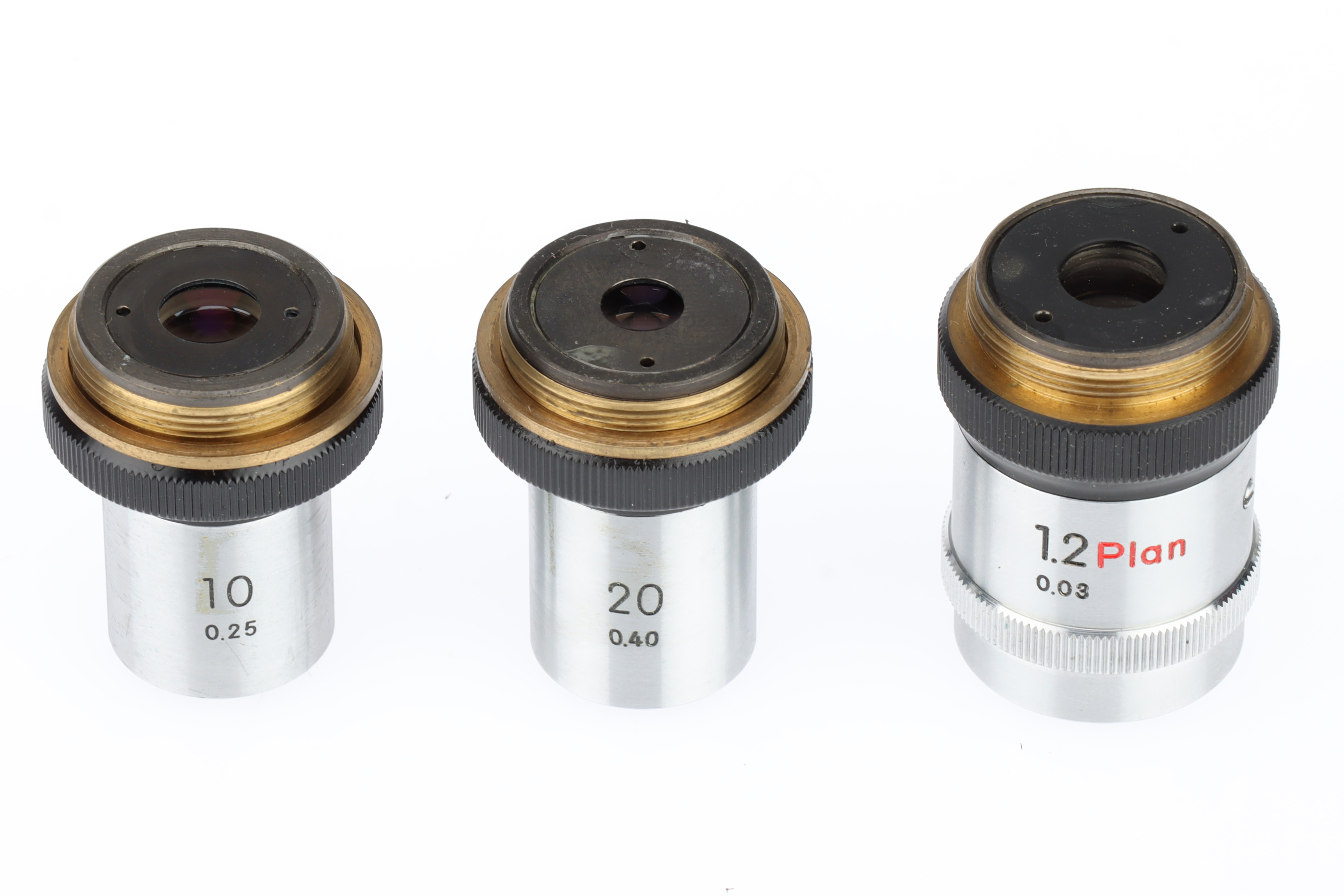 Lot 712 - Three Nikon Microscope Lenses,